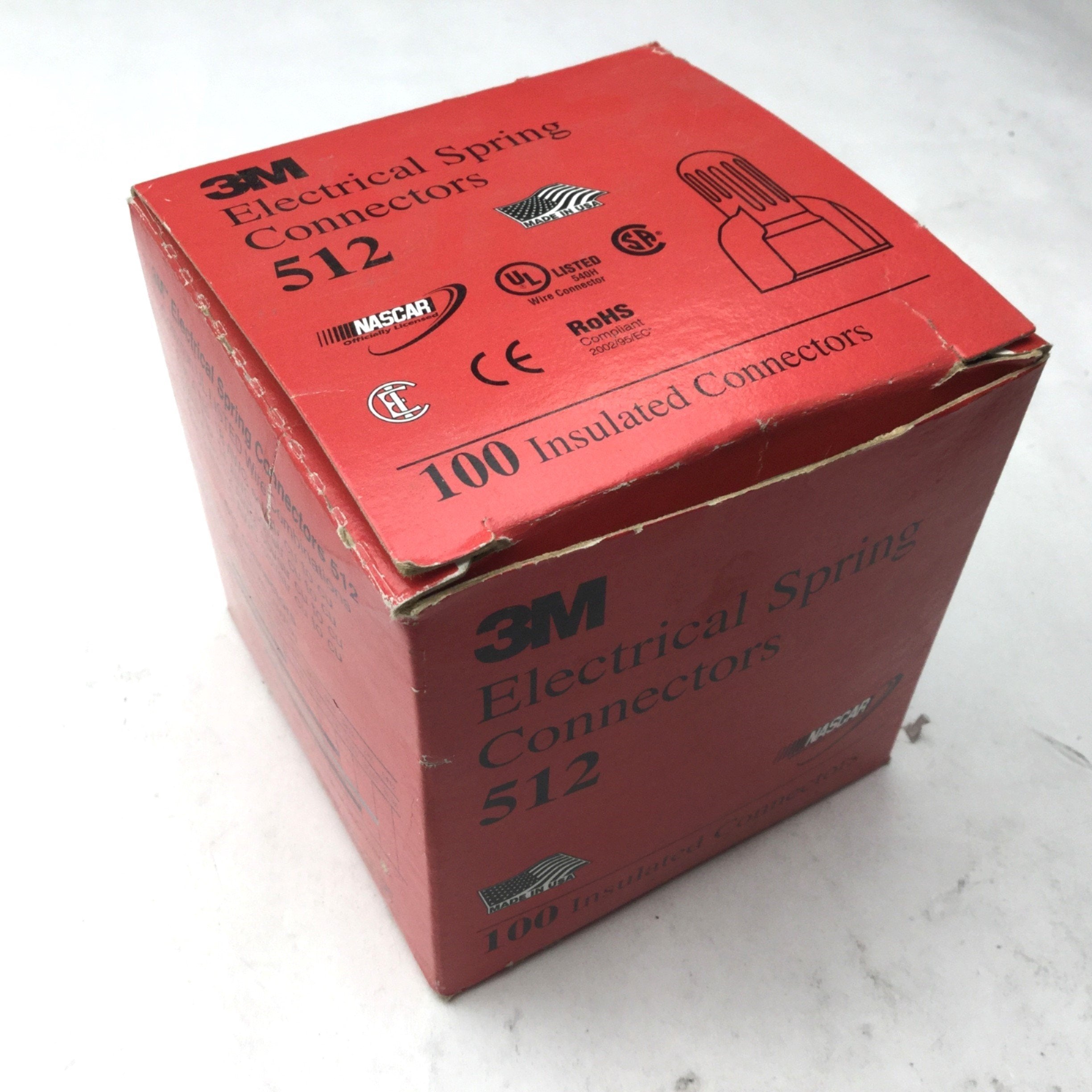 New 3M 512 Electrical Spring Connectors, 100 Insulated Twist-on Wire C – Next Day Automation