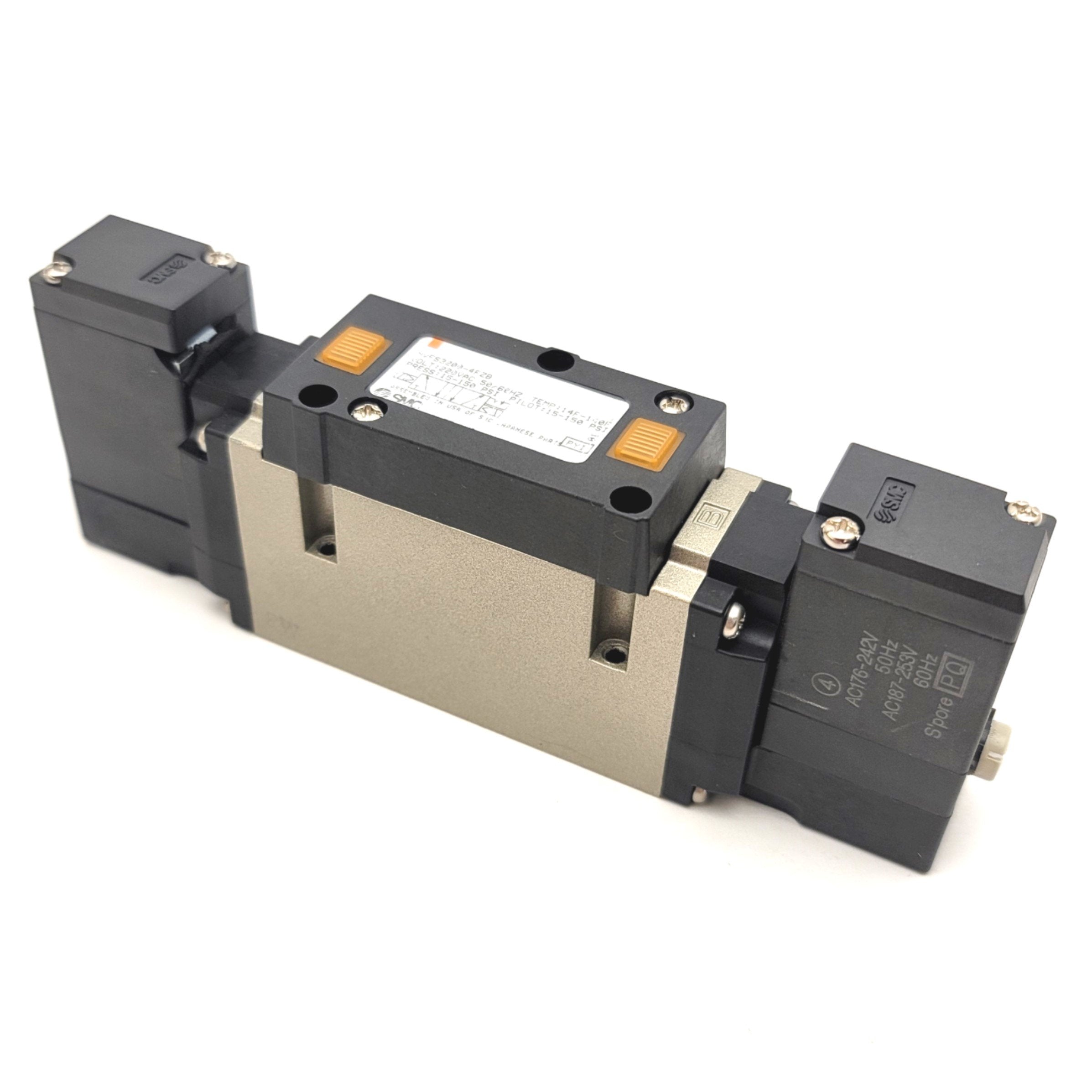 SMC NVFS3200-4FZB 5-Port Pilot Operated Solenoid Valve 220VAC 50/60Hz – Next Day Automation