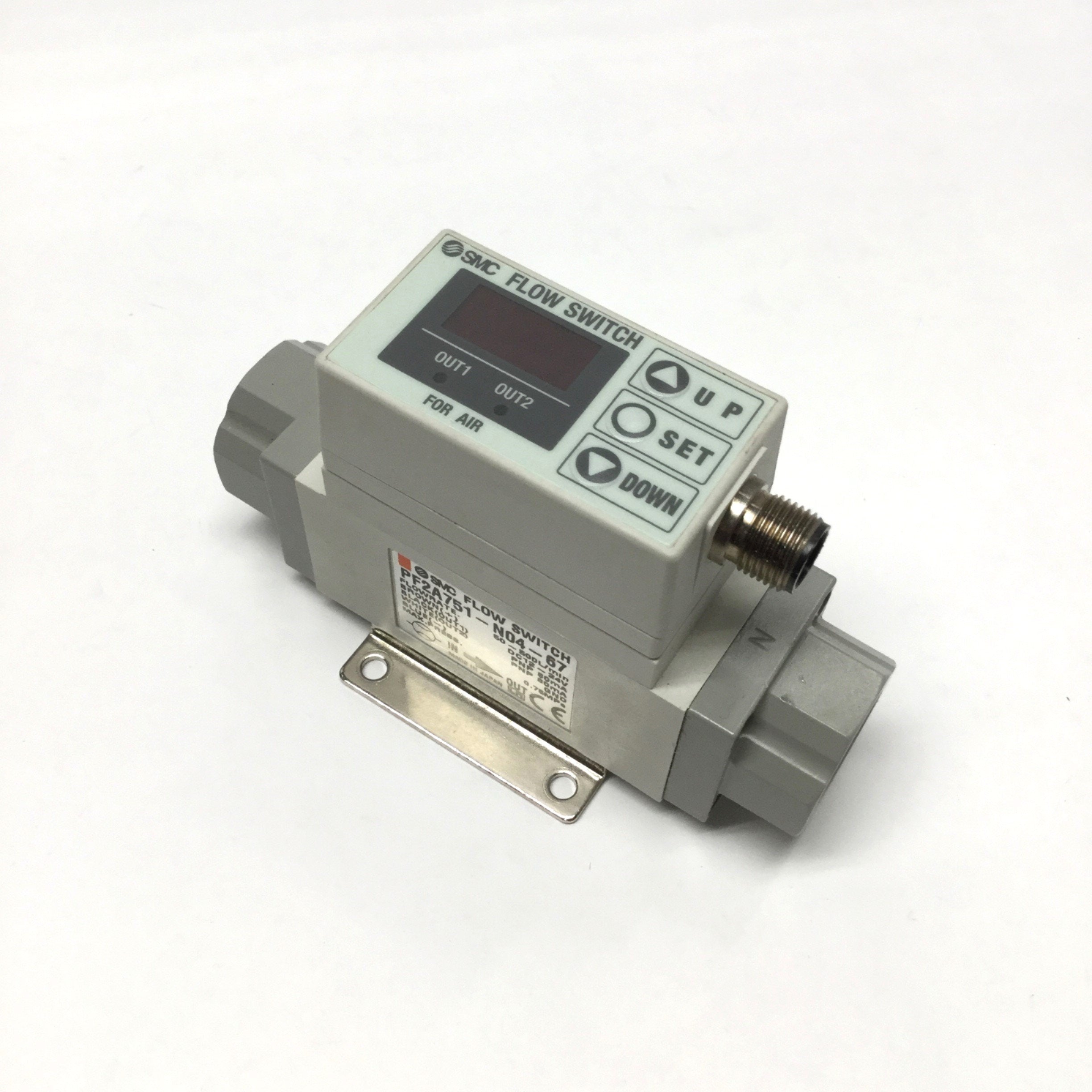 SMC PF2A751-N04-67 Digital Air Flow Sensor Switch 1/2" NPT, 50-500 LPM – Next Day Automation