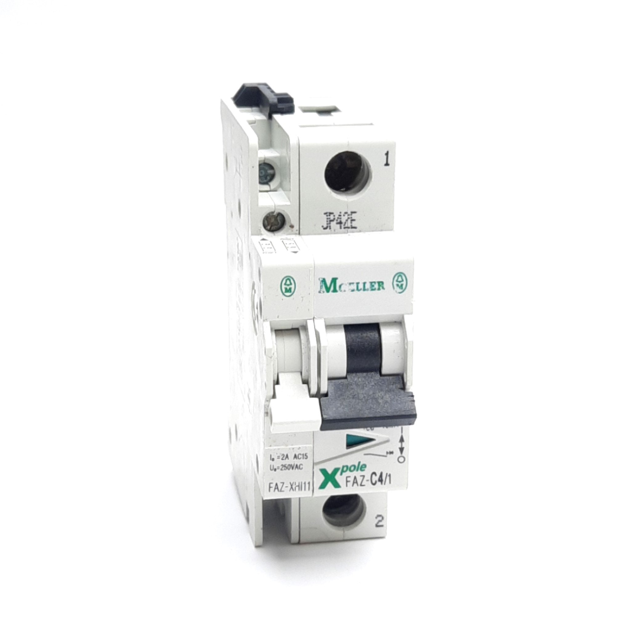 Moeller FAZ-C4/1, FAZ-XHI11 Miniature Circuit Breaker With Aux, 240VAC – Next Day Automation