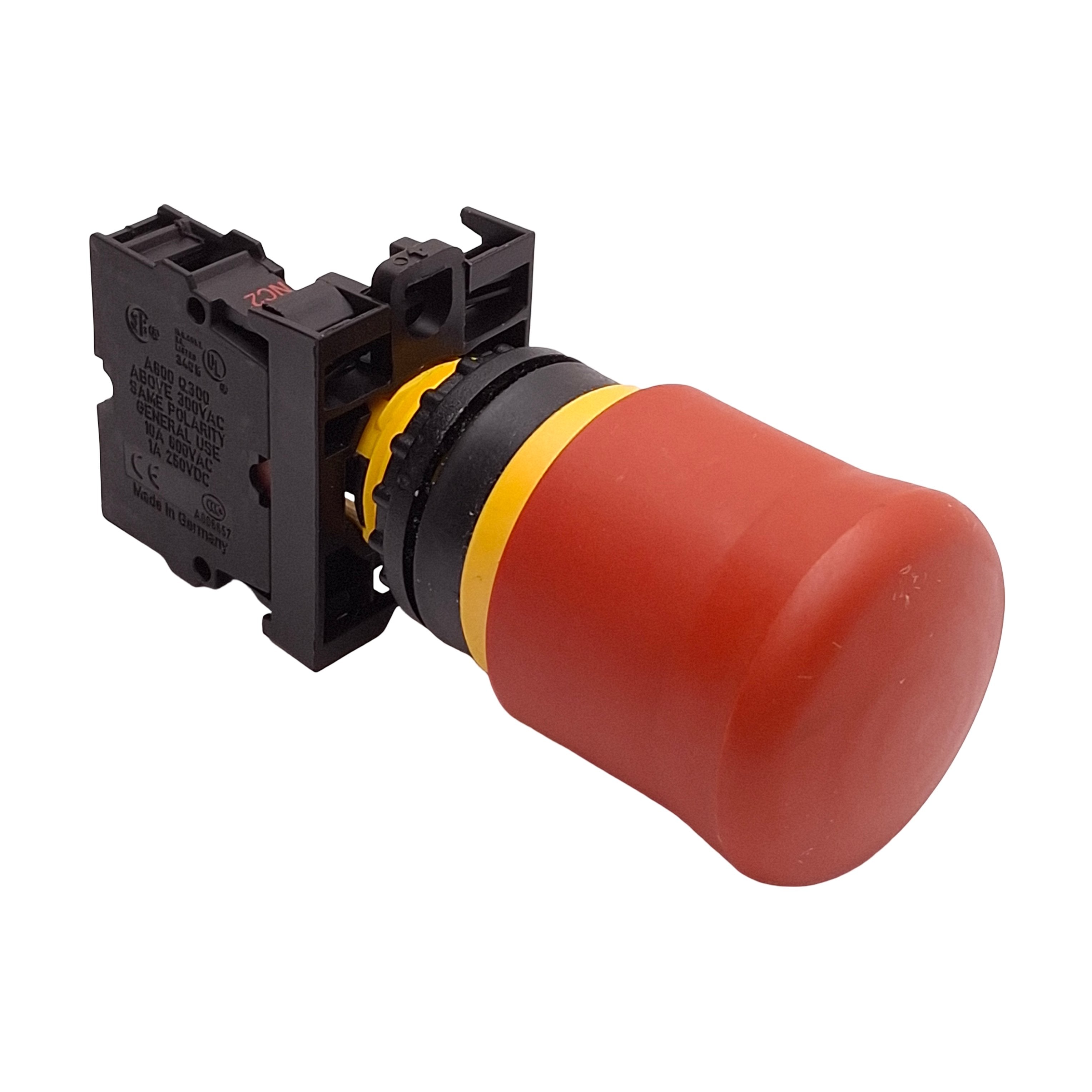 Eaton M22-PV-K01 Push-Pull Emergency Stop Button, ø22.5mm, 1NO, 600VAC – Next Day Automation