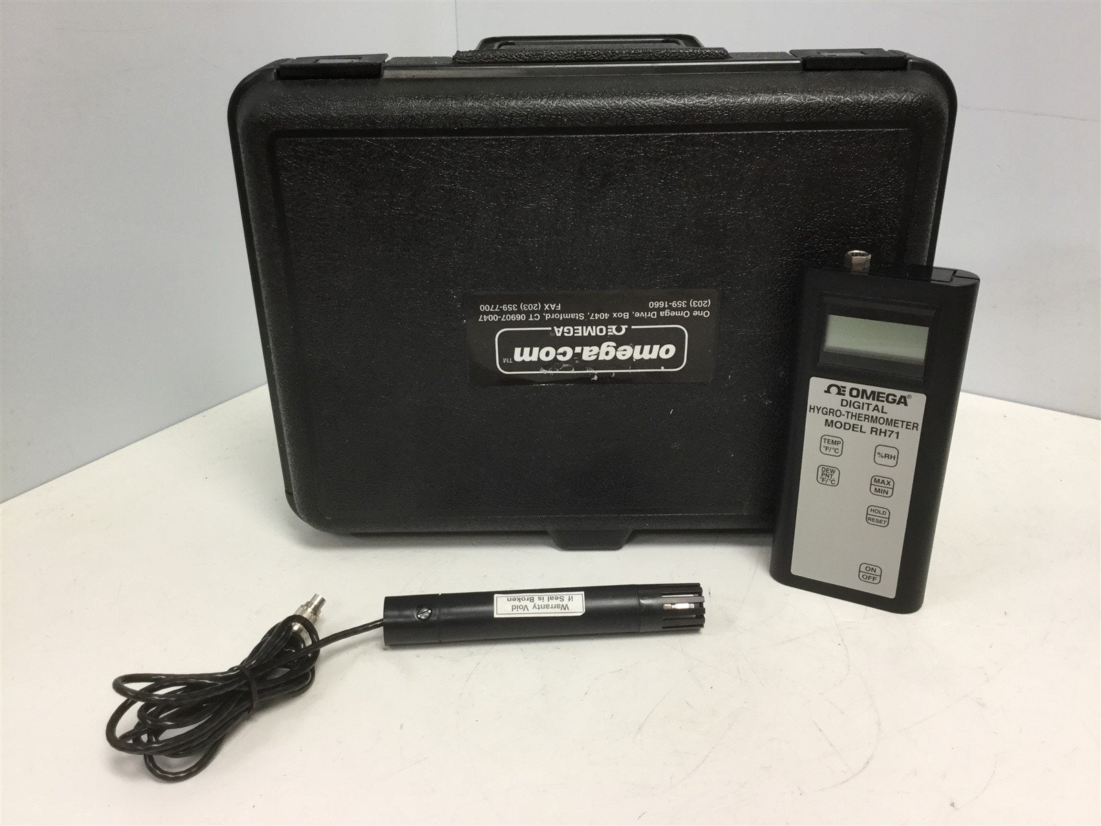 OMEGA RH71 Omega Drive Digital Hygro-Thermometer With Temperature/Humi ...