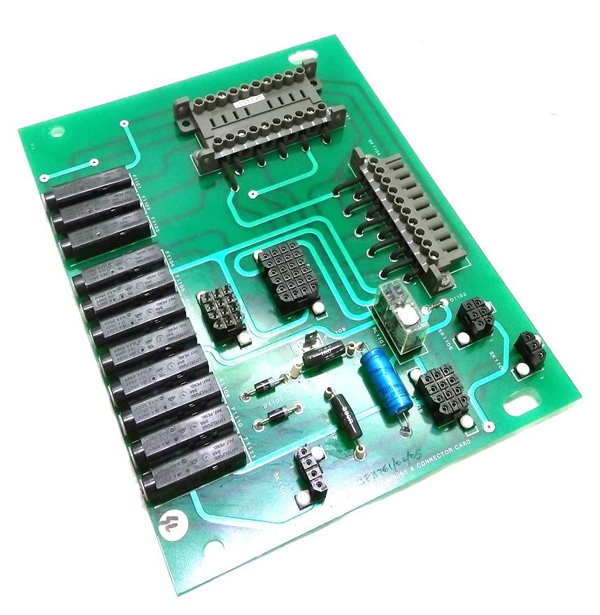 Lumonics E84A3341D Rev 4 Fuse and Connector Card, 11x Fuse Holders, 41 ...