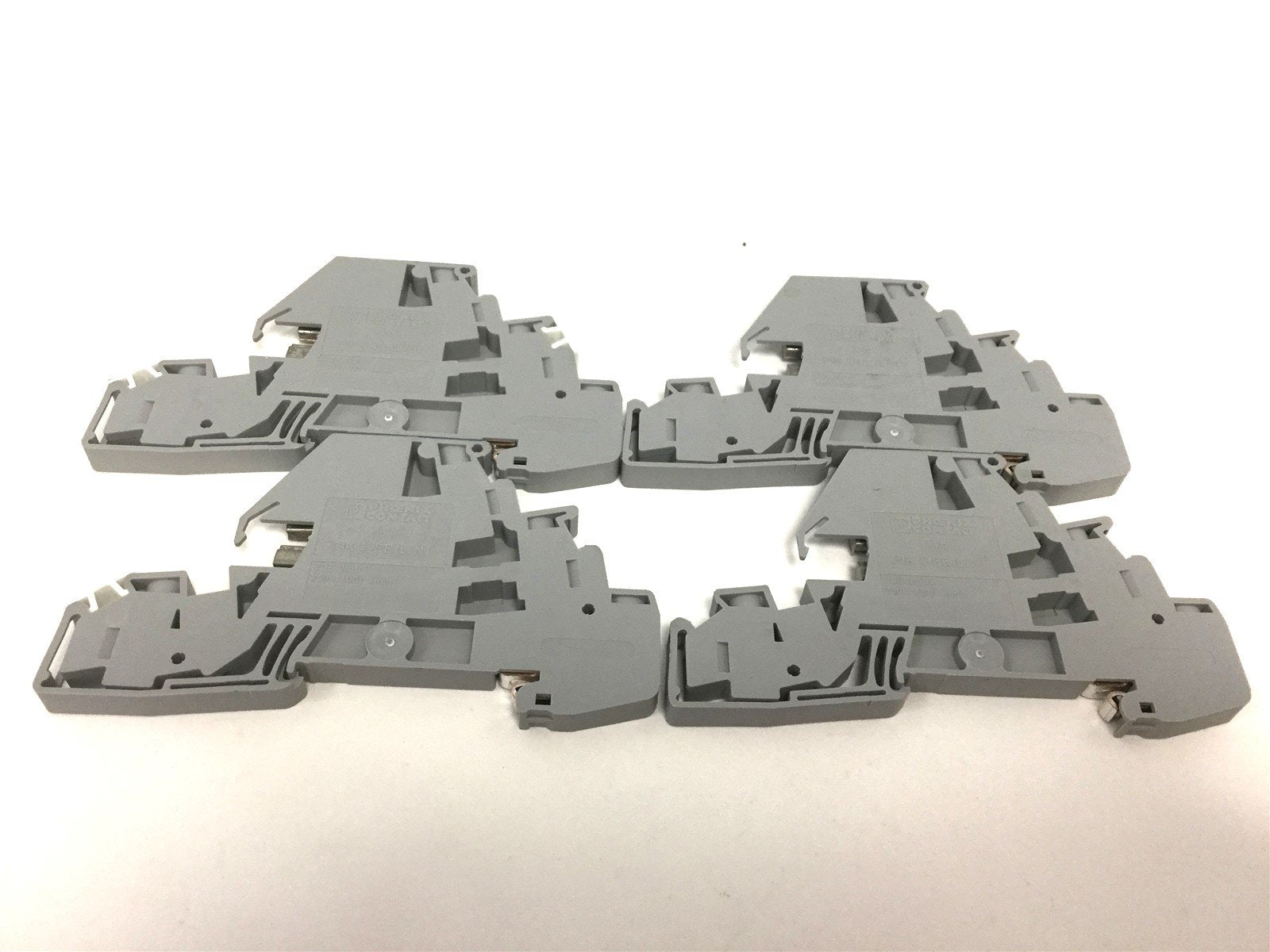 Lot of 4 Phoenix Contact PIK 4-PE/L/NT Installation Ground Terminal Bl ...