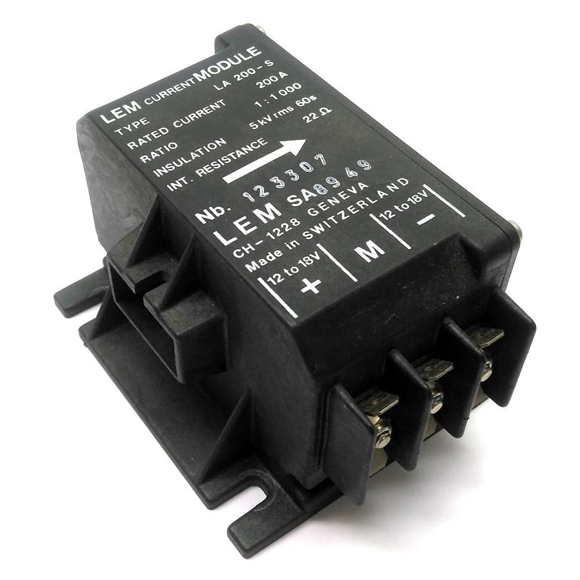 LEM LA 200-S Current Transducer, 200A, 22 Ohm Internal Resistance, 1:1 ...