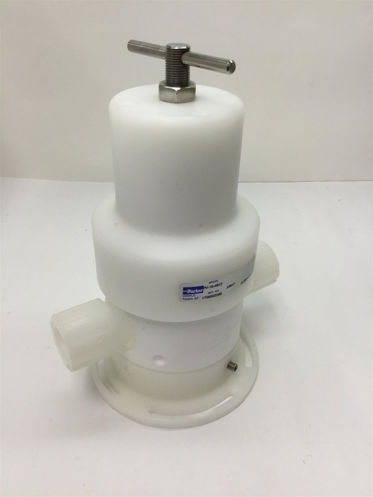 Parker PV-16-4612 2-Way Diaphragm Valve, Connections: 1" Parflare, PVD ...