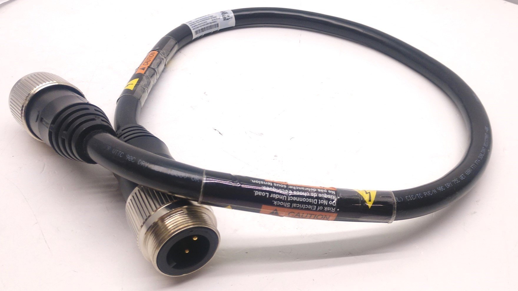 Turck GSDMGKDM32-1M/U-25532 3x12 AWG Black TPE Cable 3 Pole to 3 Pole ...