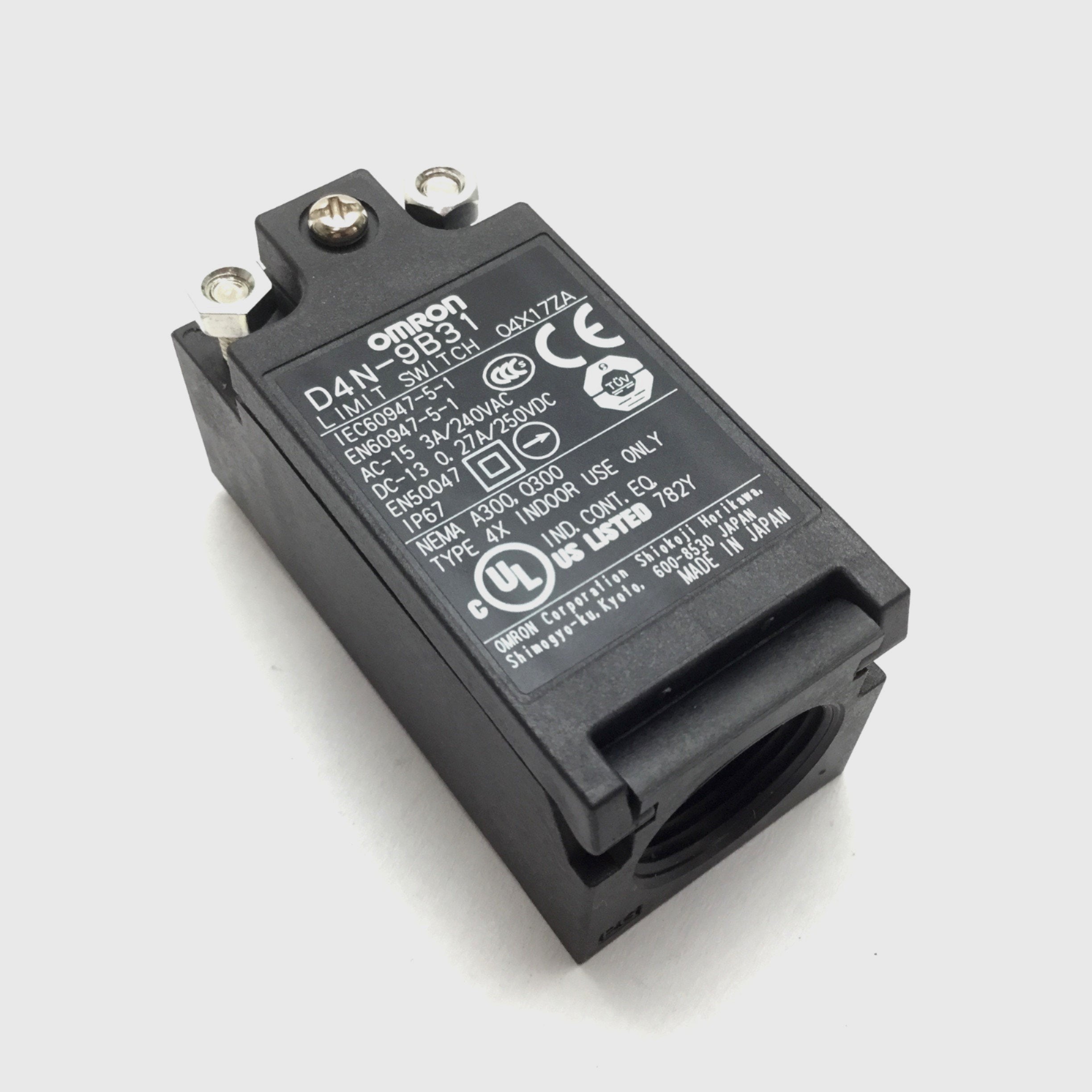 Omron D4N-9B31 Snap Action Safety Limit Switch, DPST-NC, 250VAC 10A – Next Day Automation