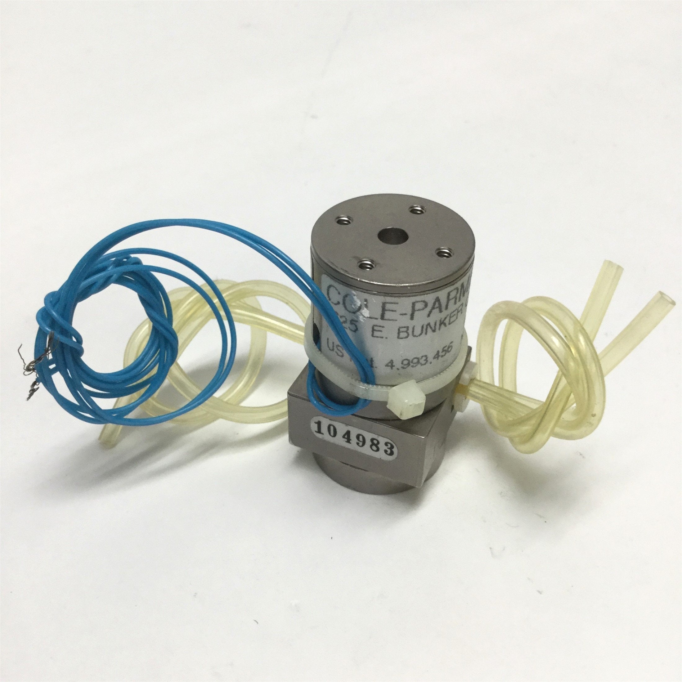 Cole-Parmer 98301-32 Neptune Research Solenoid Pinch Valve 1NO-1NC 24V ...