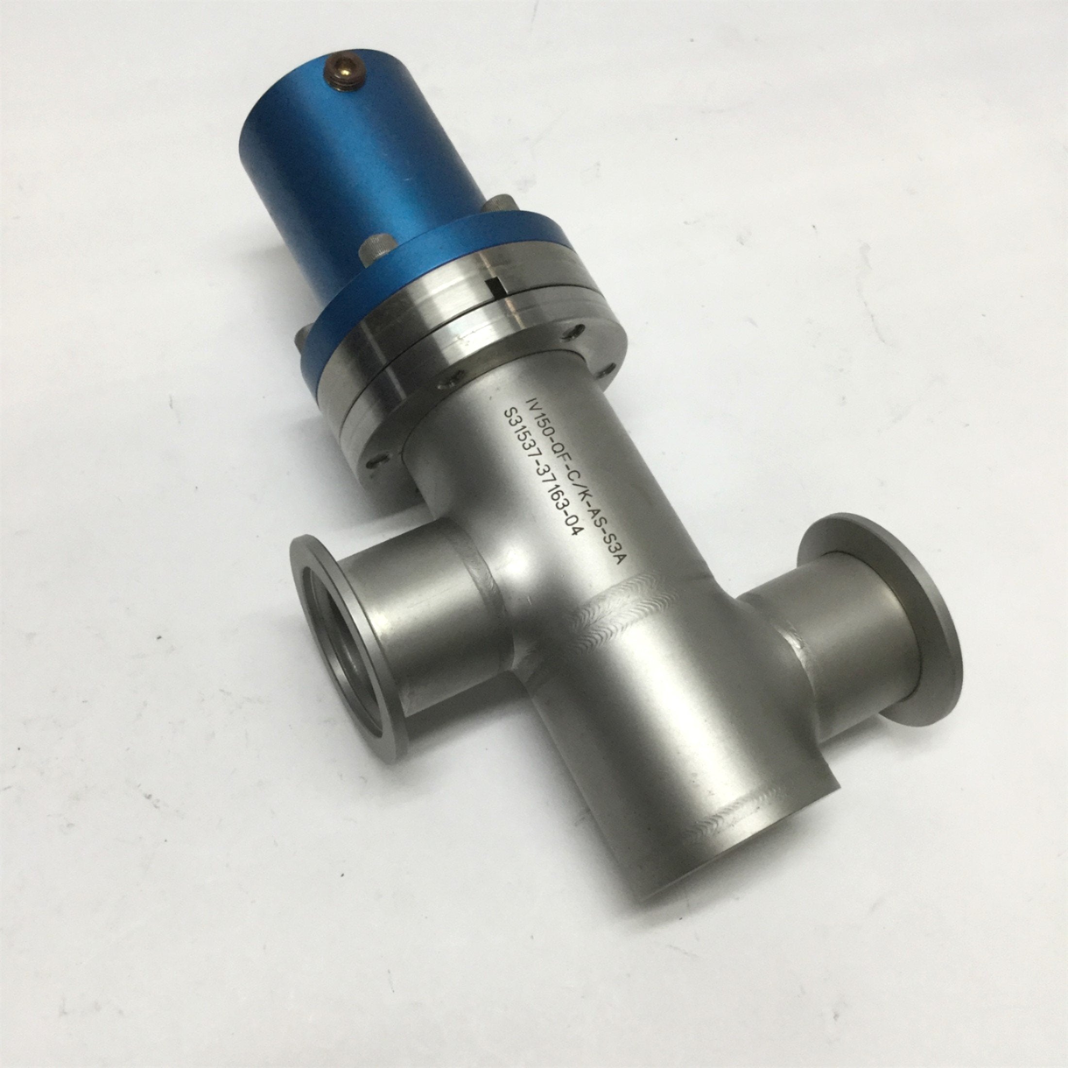 A&N IV150-QF-C/K-SA-S3A Spring Loaded In-Line Vacuum Valve, 1.5", QF40 ...