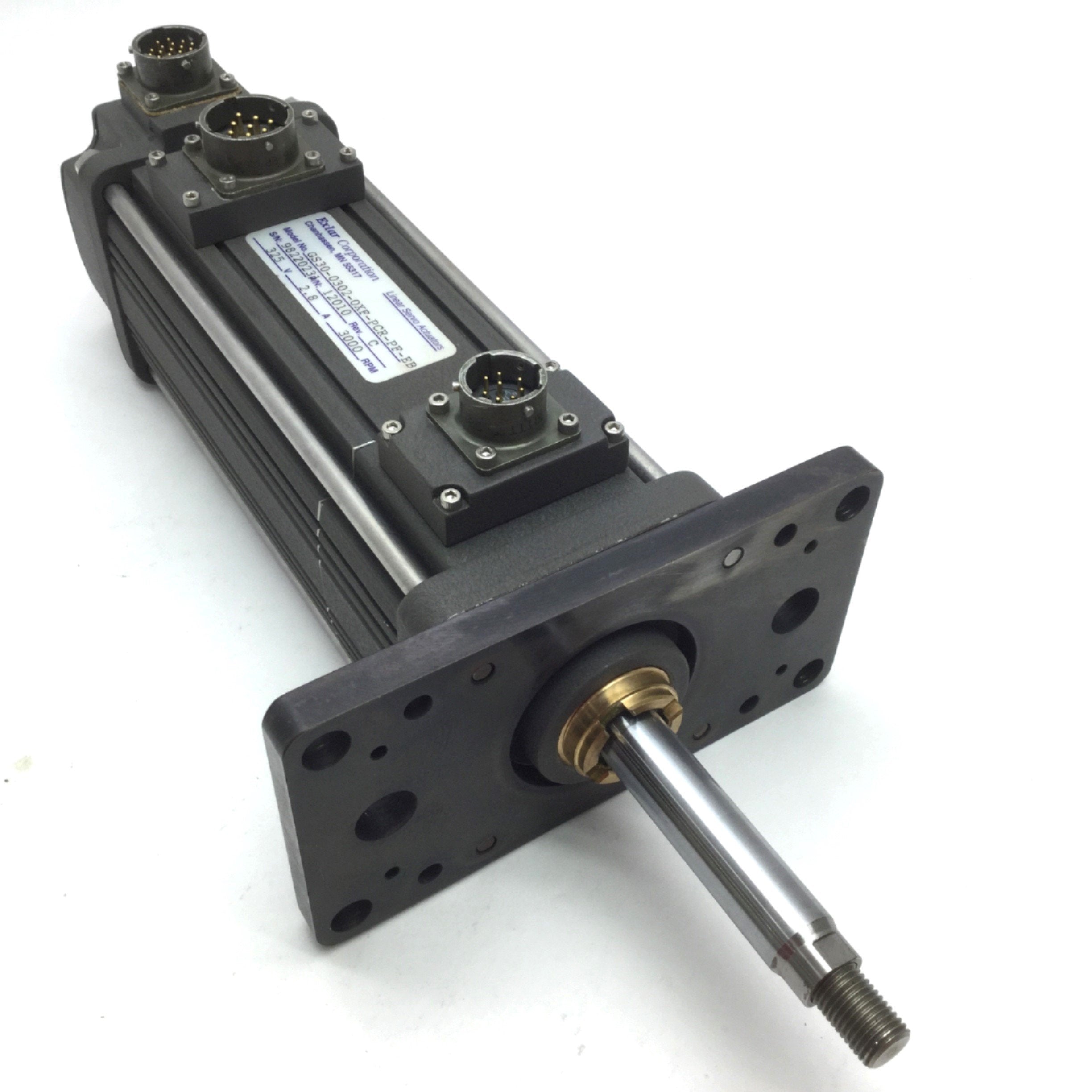 EXLAR GS30-0302-OXF-PCR-PF-EB Electric Linear Actuator, Stroke: 3", 3 ...