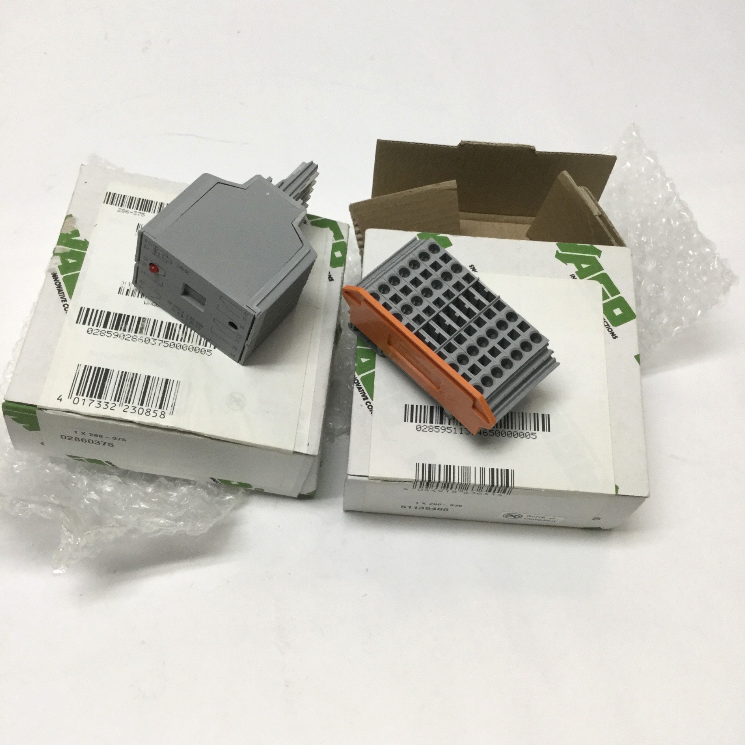 Wago 286-375 Plug-In Switching Relay Terminal Module 4A, 24VDC Coil, w ...