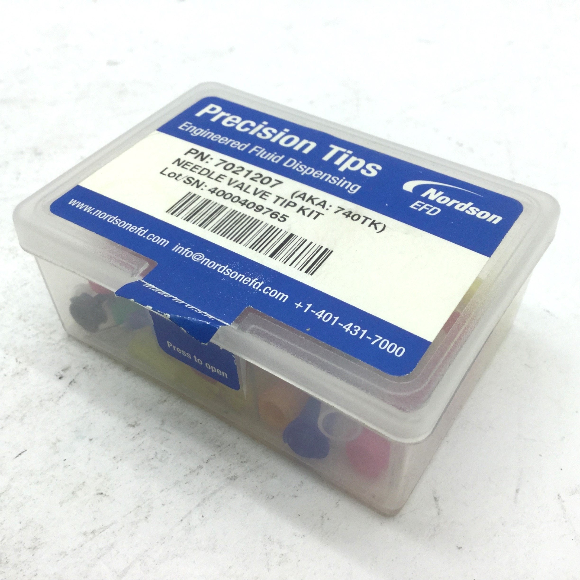 Nordson EFD 7021207 Engineered Fluid Dispensing Needle Valve Tip Kit ...