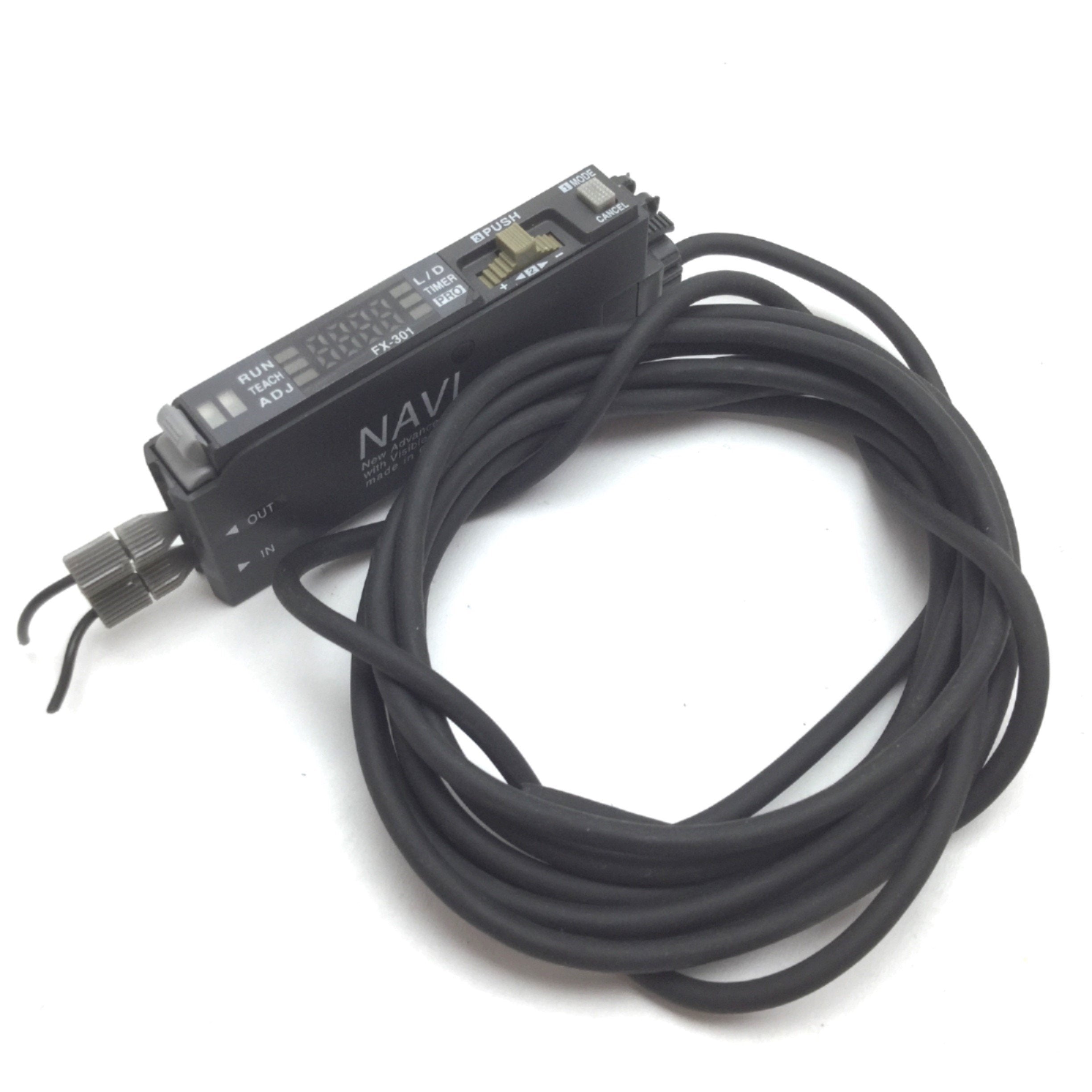 SUNX FX-301 NAVI Advanced Digital Fiber Sensor With Cable, *Missing Co ...