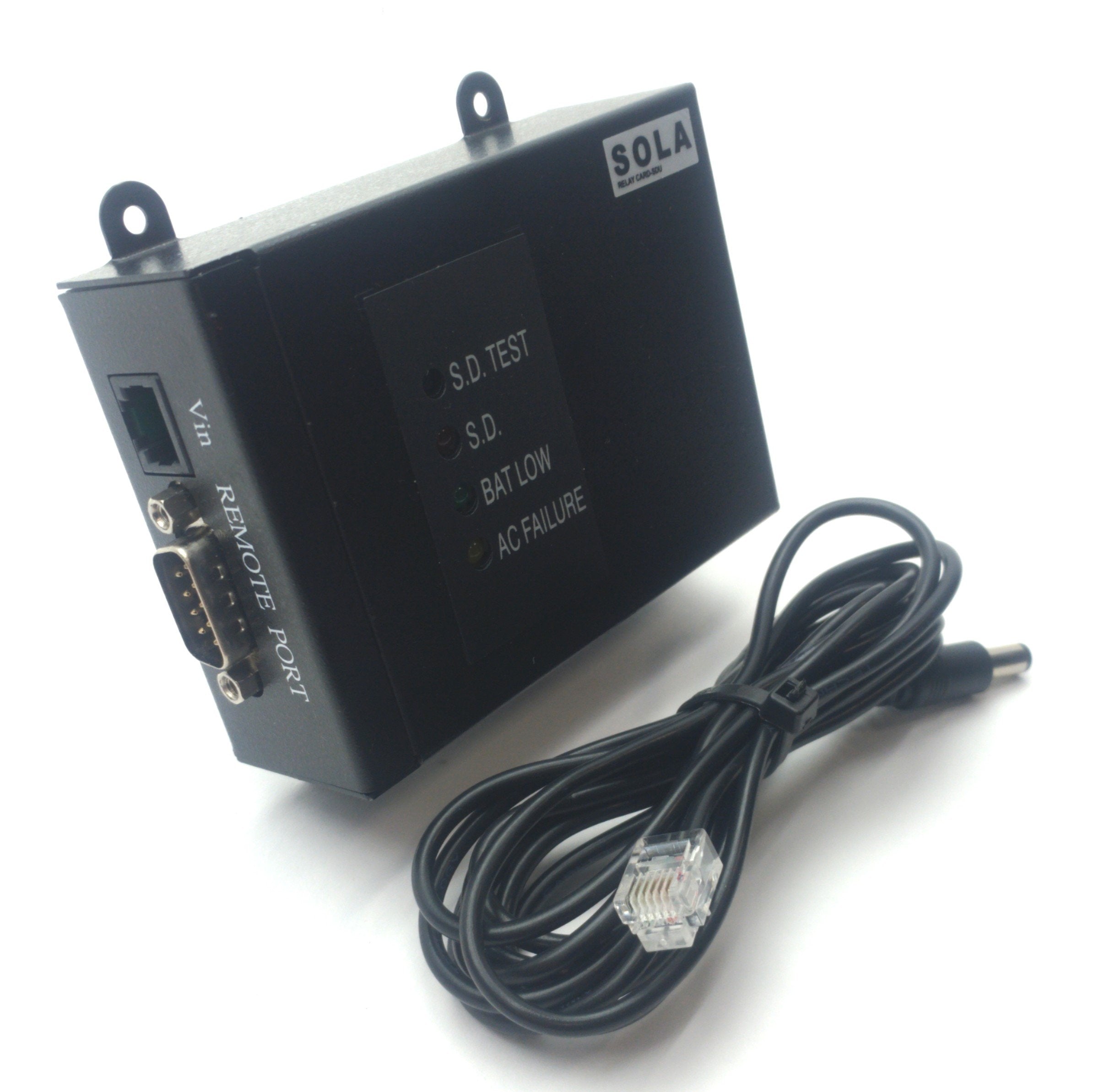 SOLA RELAYCARD-SDU UPS Alarm Relay Box, 2x Relays, RJ11 Power Connecto ...