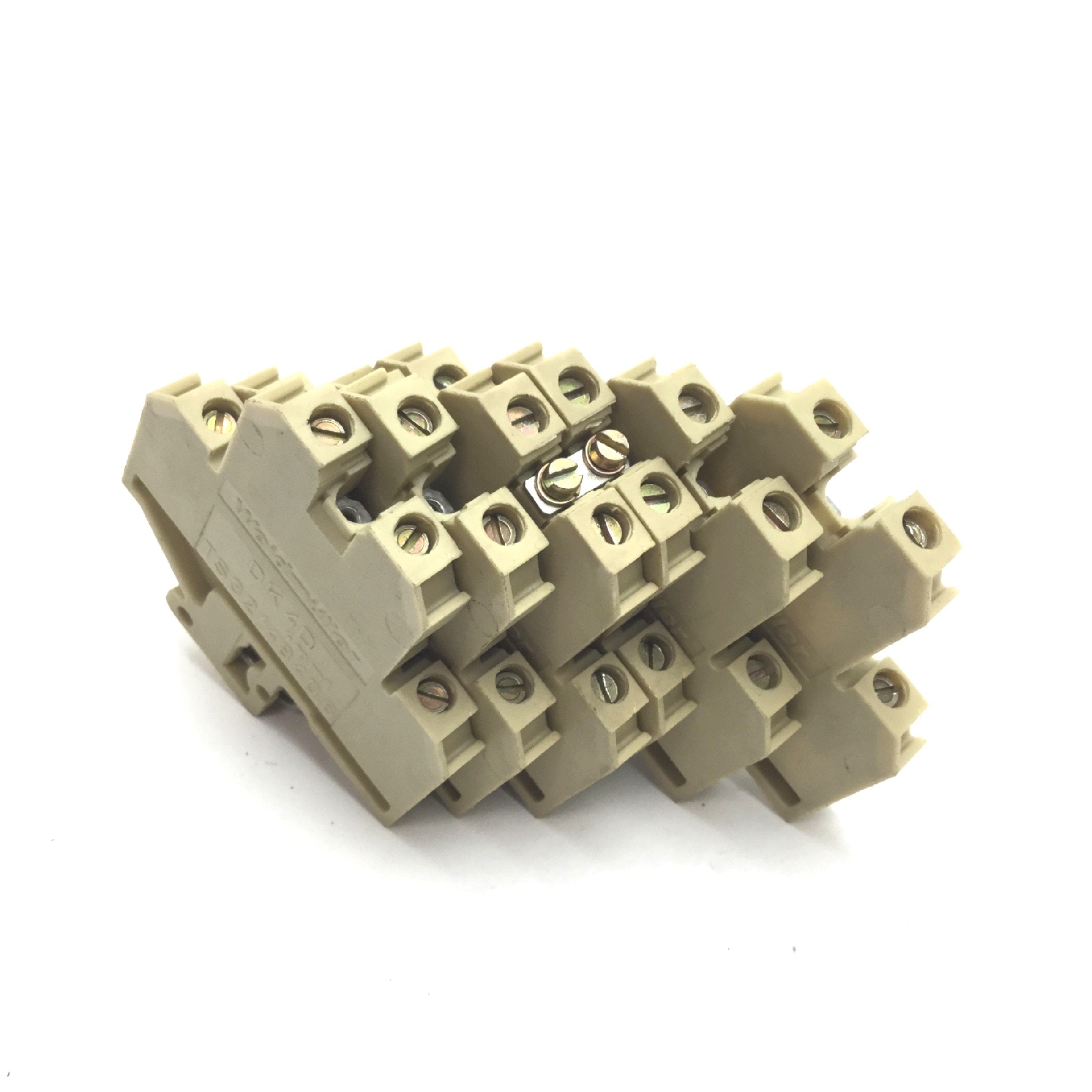 Lot of 6 Weidmuller DK4D Diode Terminal Block, Beige, 380V 10A, 22-12A ...