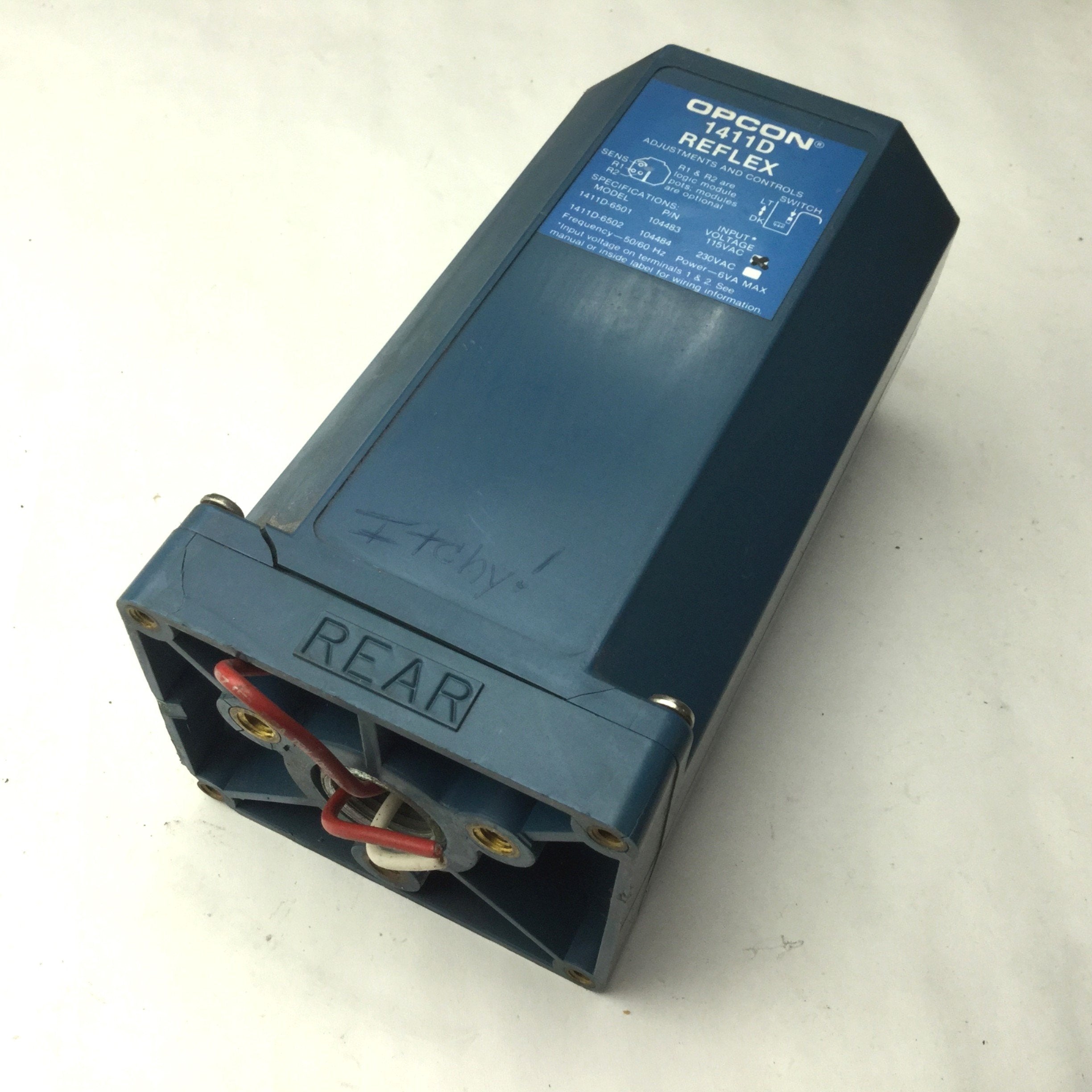 Opcon 1411D-6501 Reflex Sensor, 115-125VAC, 50/60Hz, Infrared Beam, 30 ...