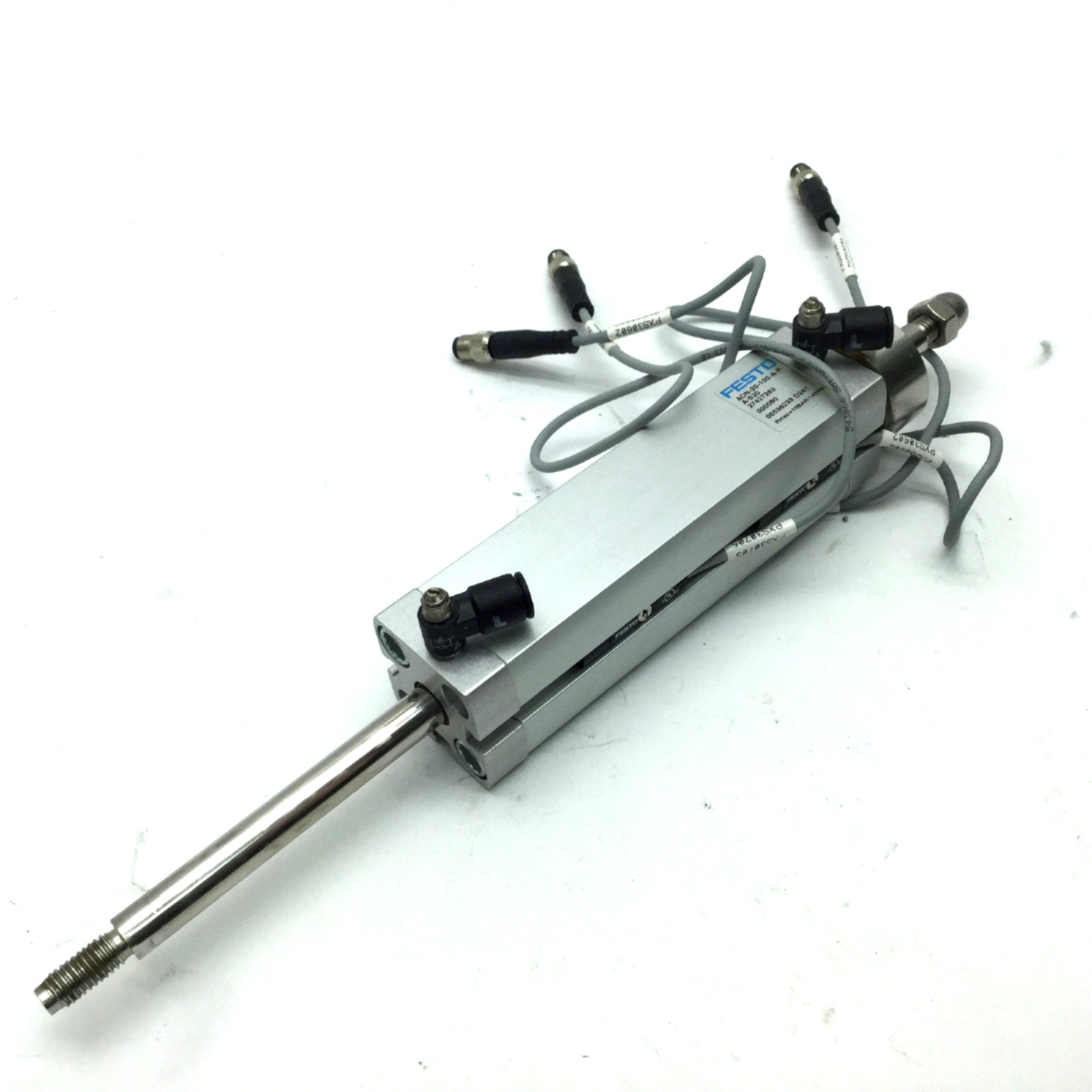 Festo ADN-20-100-A-P-A-S20 Pnumatic Cylinder Hollow Rod D 20mm S 100mm ...