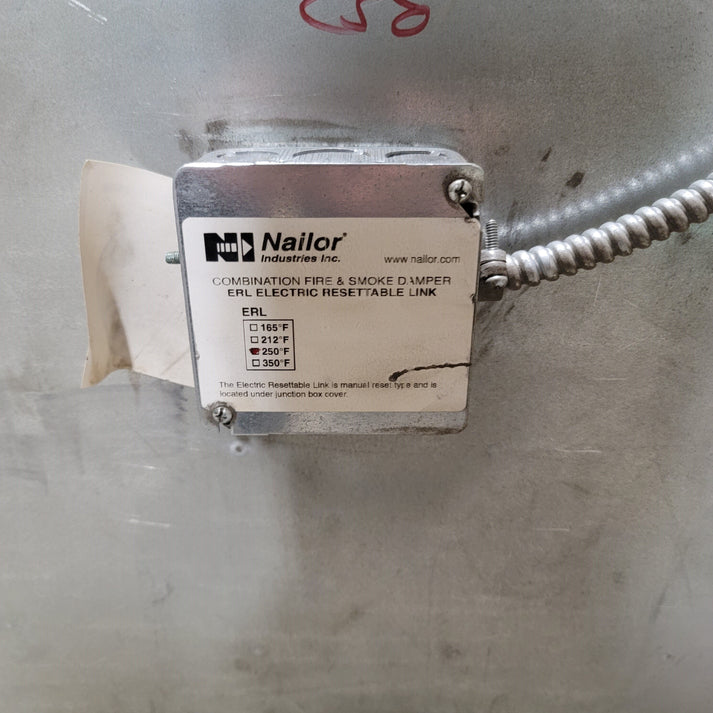 Nailor 1221 Combination Fire/Smoke Damper Type A W/Sleeve 34" x 10" x ...