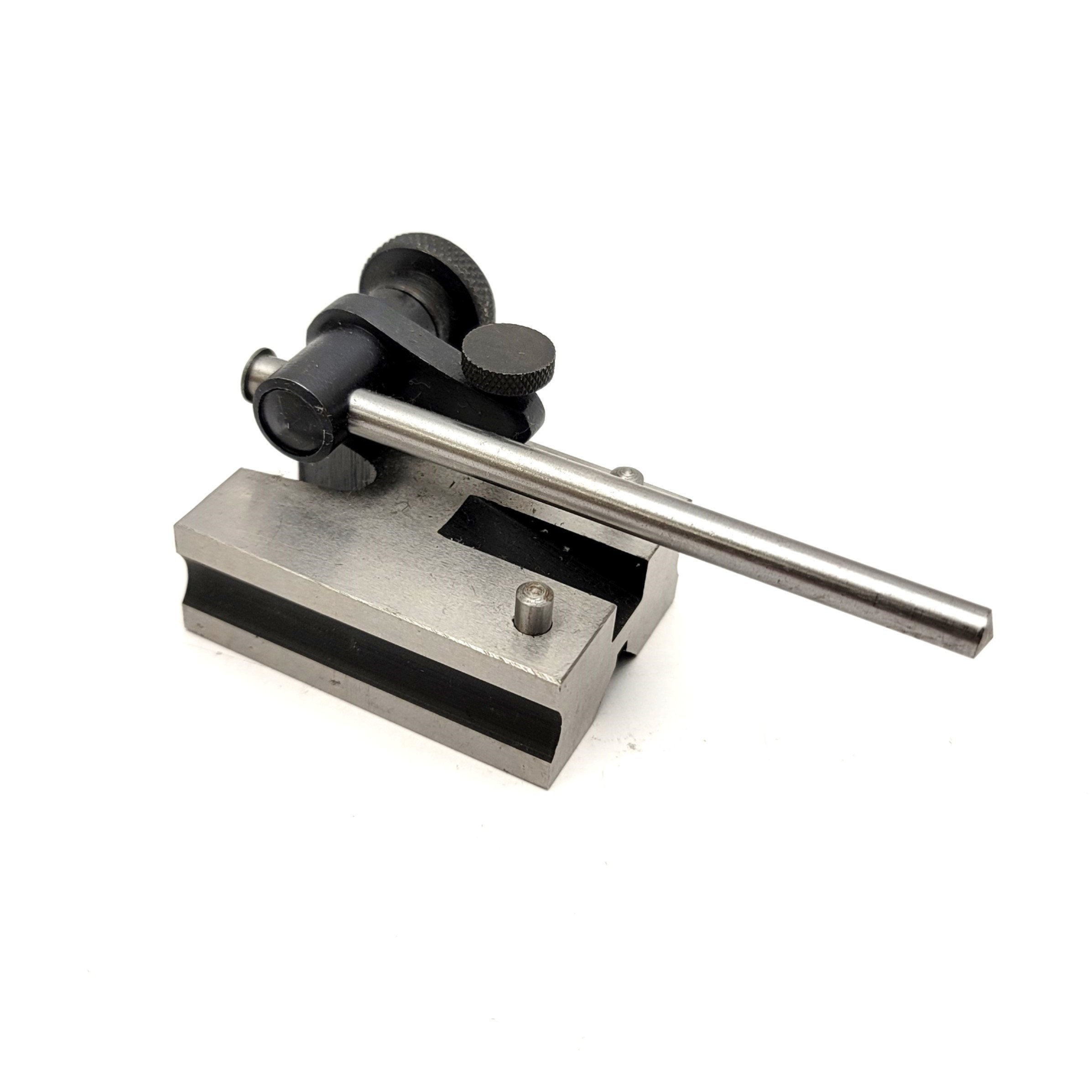 PEC Tools 5033-004 Surface Gauge Base With 4" Spindle V-Groove Fully H ...