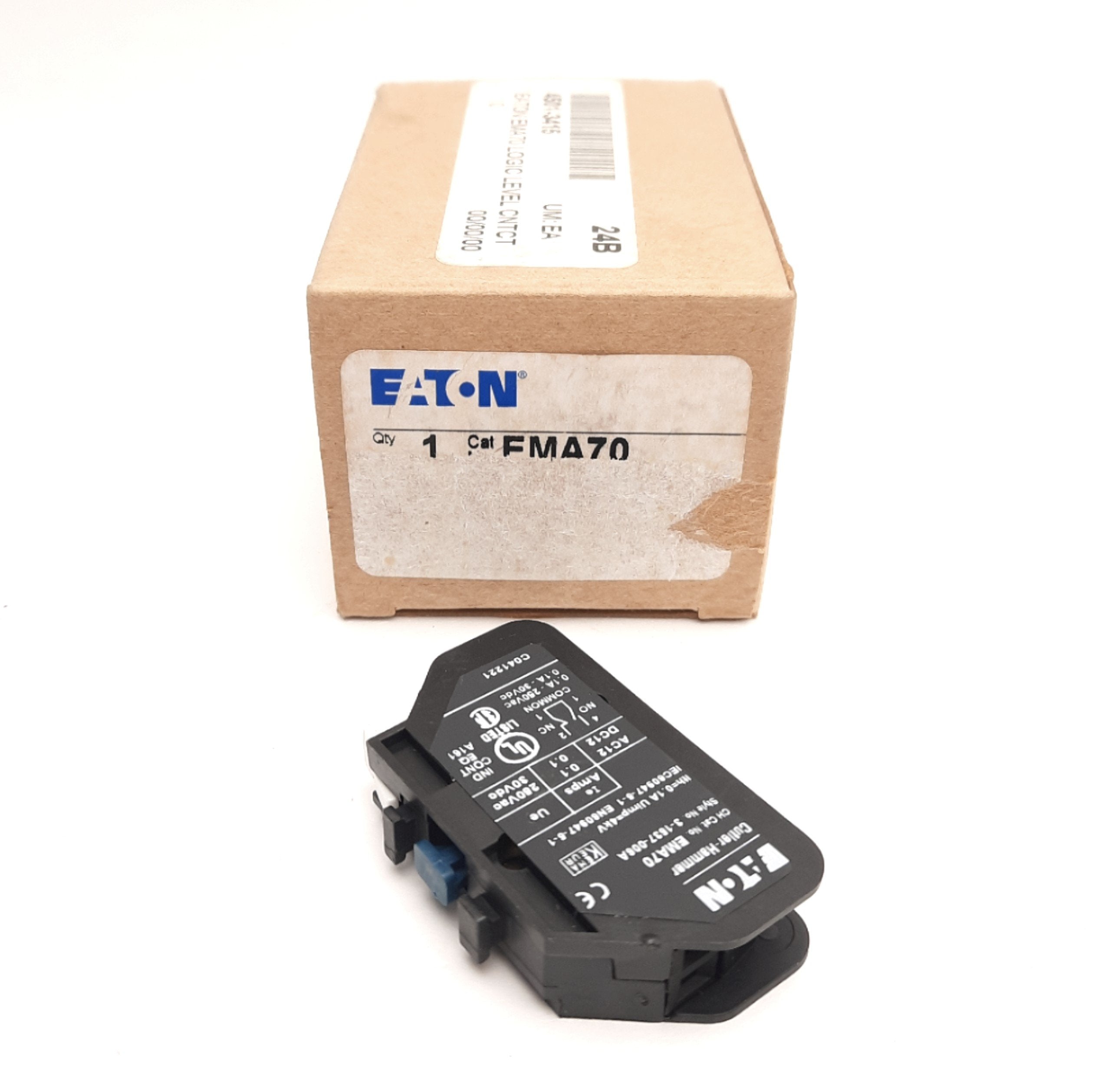Eaton Cutler-Hammer EMA70 Starter Contactor Logic Level Auxiliary Bloc ...