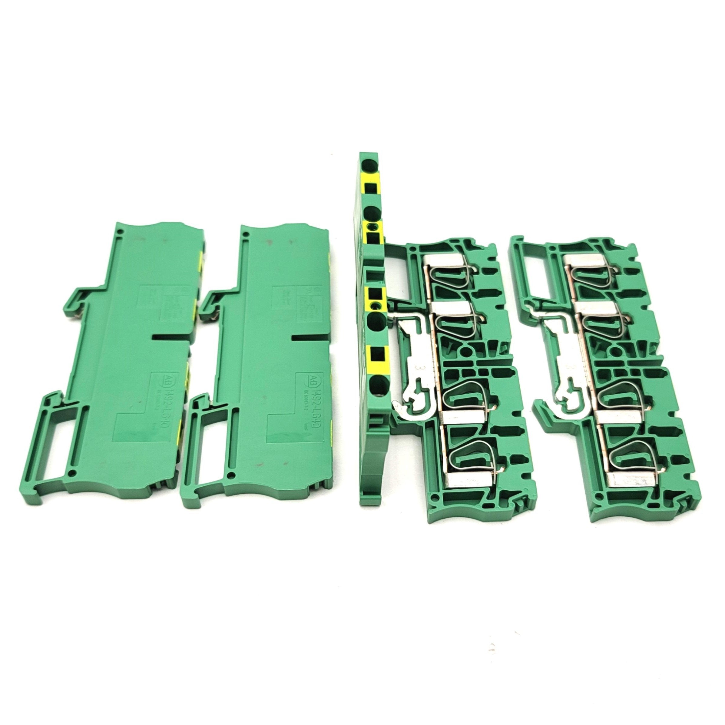 Lot Of 5 Allen Bradley 1492-LG4Q Feed Through Grounding Terminal Block ...