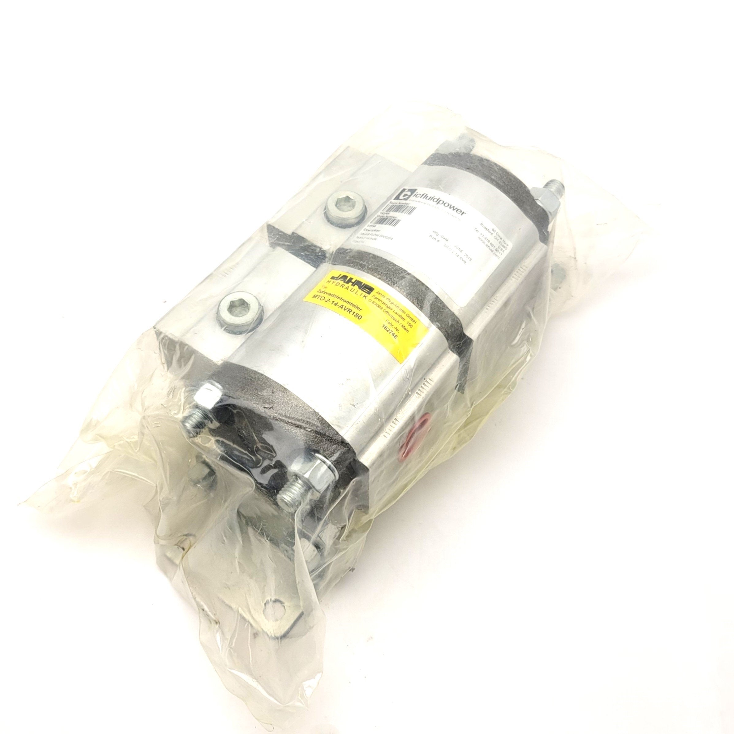 Jahns Hydraulik MTO-2-14-AVR Flow Divider 2 Section, 14 cm³/Rev, 130-2 ...