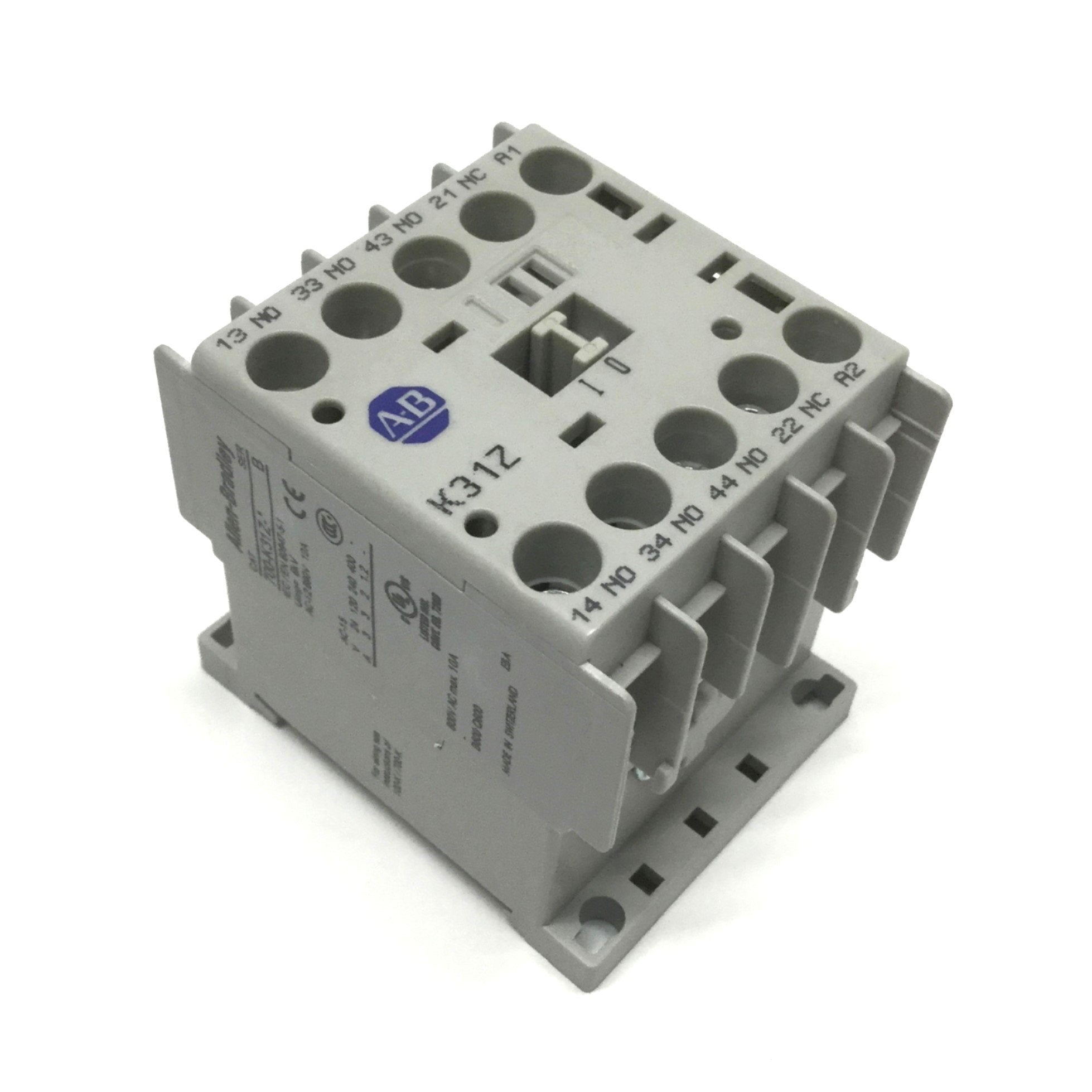Allen Bradley 700-K31Z-DJ Control Relay 4-Pole, 3NO-1NC, 24VDC Coil, 6 ...