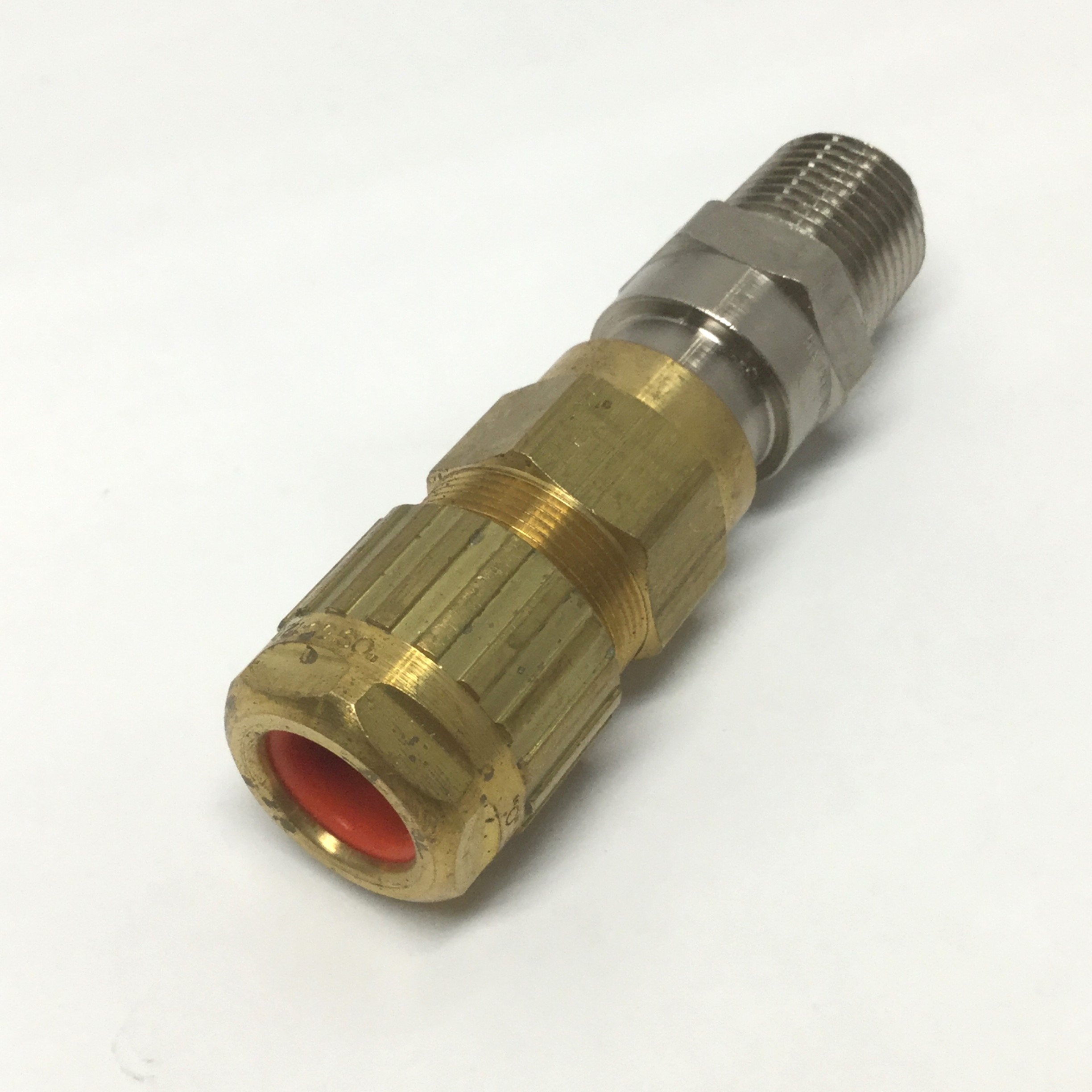Hawke 153/RAC O Industrial Brass Cable Gland 1/2" NPT Thread, 9.5-16mm ...