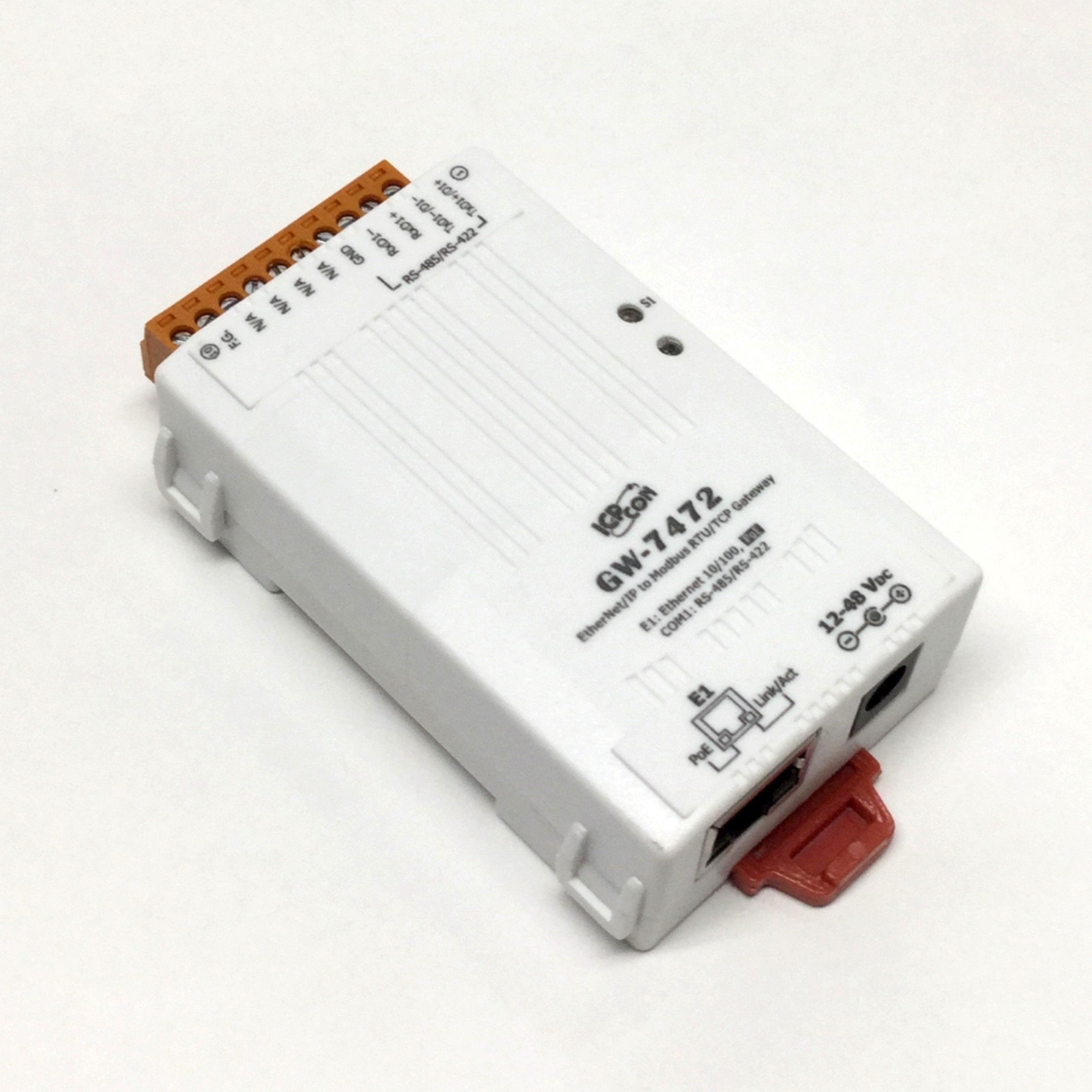 ICP GW-7472 EtherNet/IP to Modbus RTU/TCP Gateway Adapter RJ45, RS-485 ...