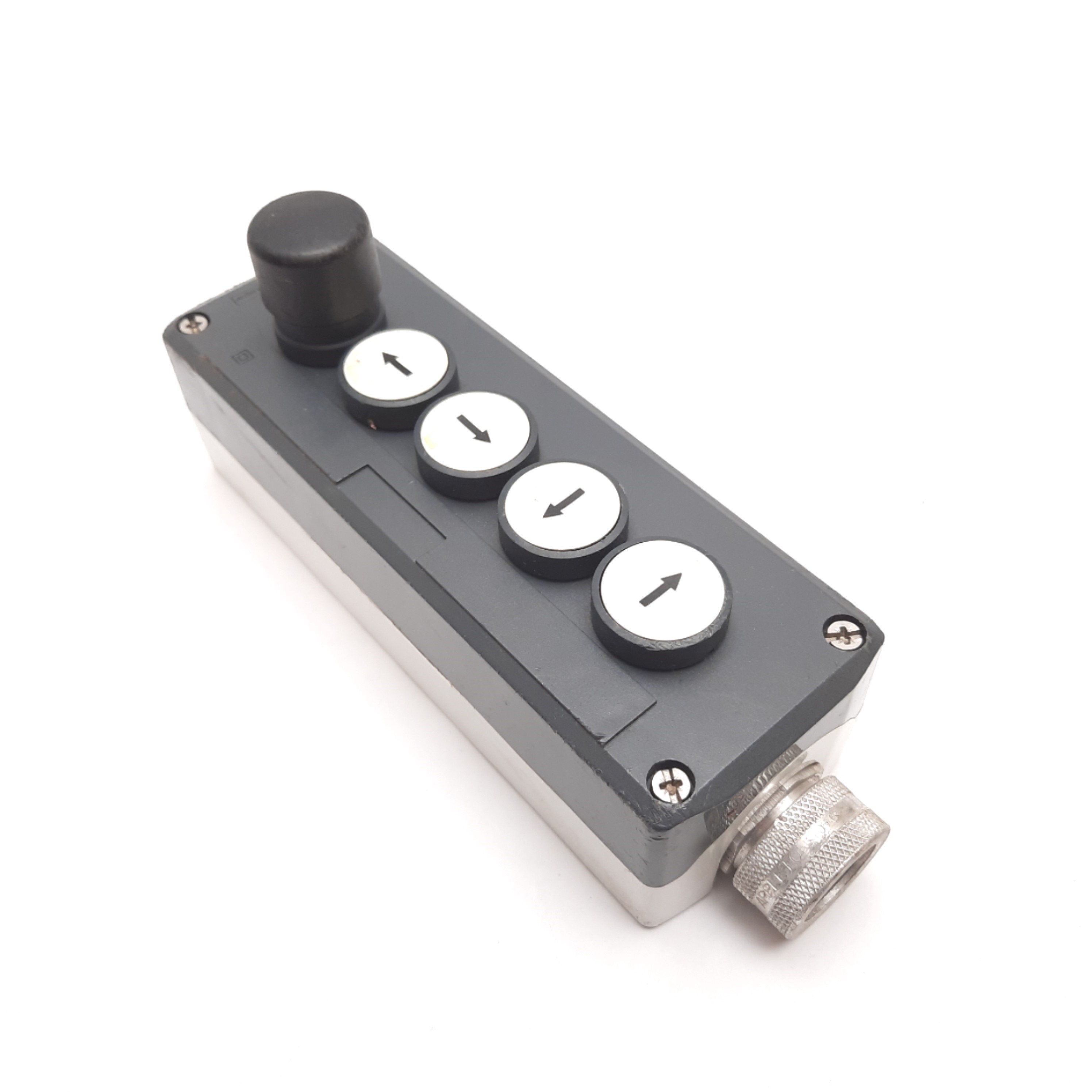 Telemecanique XALD05 Push Button Enclosure, W/ 5x Push Buttons ZBE-101 ...