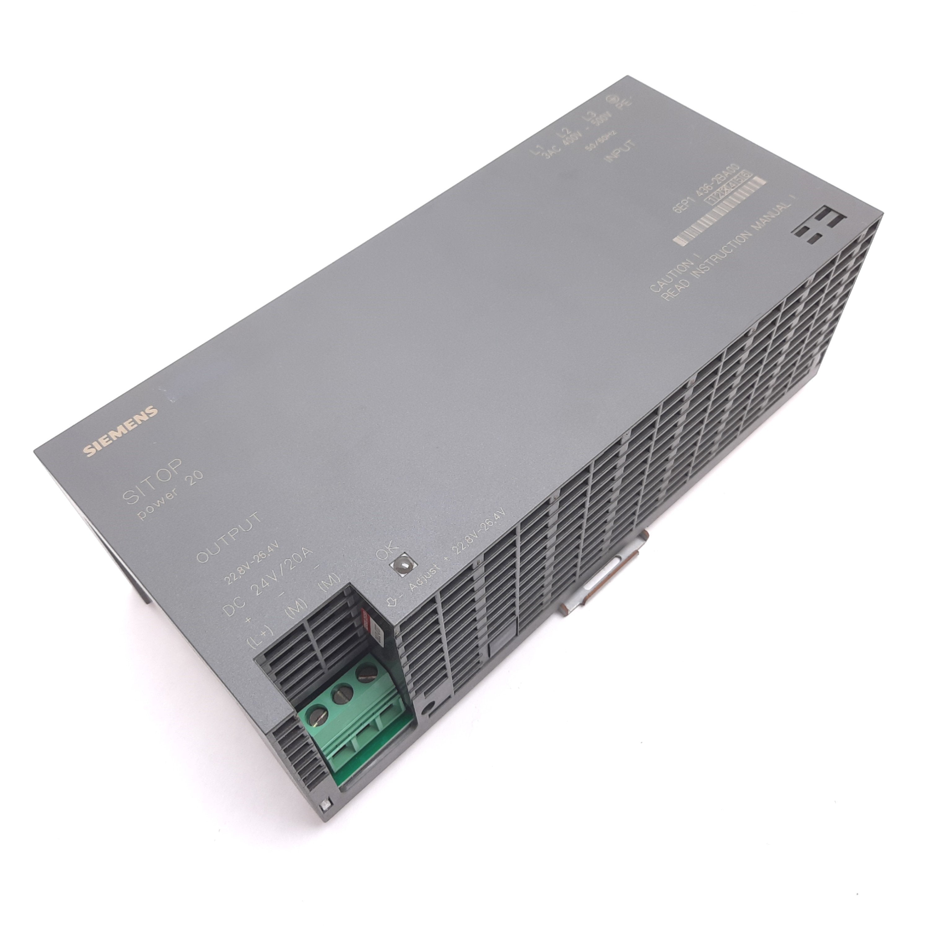 Siemens 6EP1436-2BA00 Power Supply, Input 3-Phase 400-500VAC, Output 2 ...