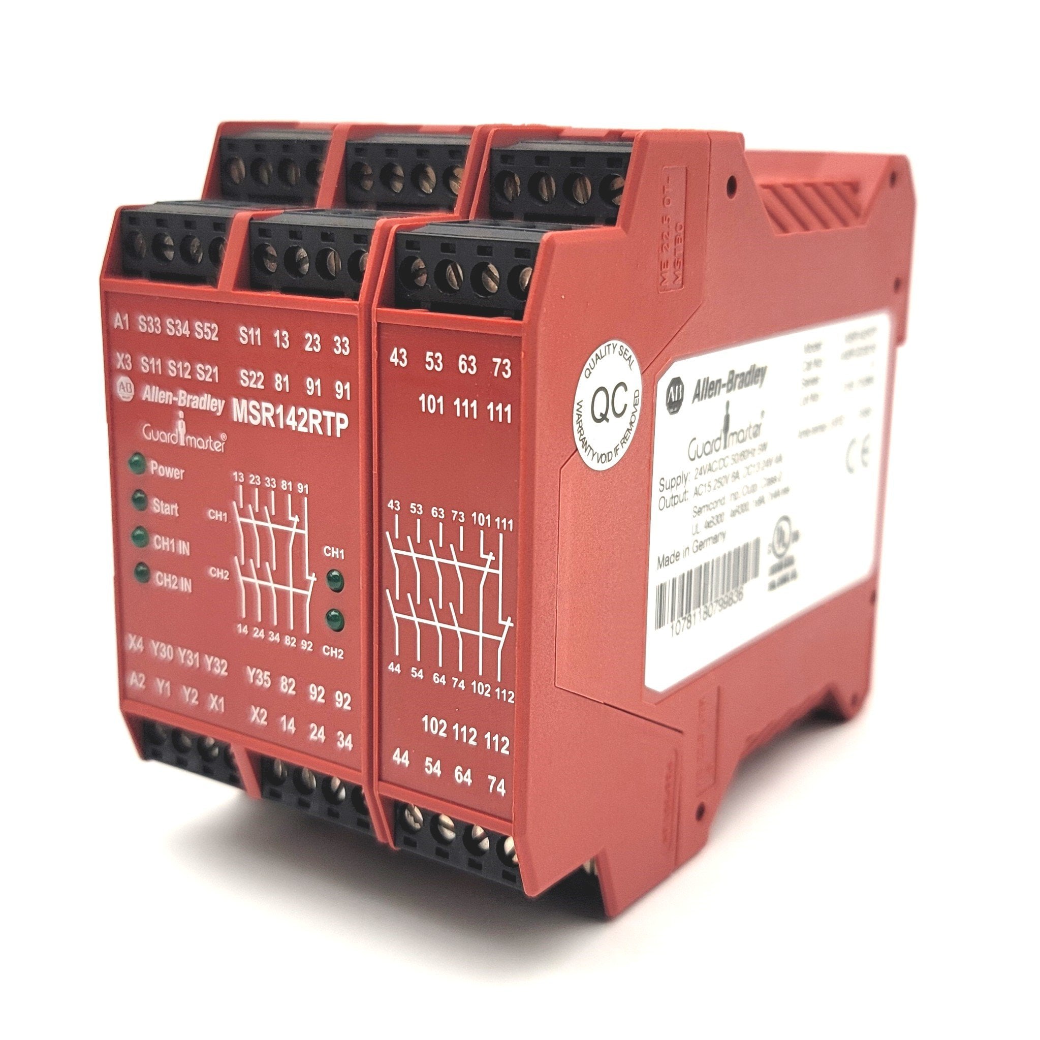 Allen Bradley 440R-G23216 Ser A Guardmaster Monitoring Safety Relay, 2 ...