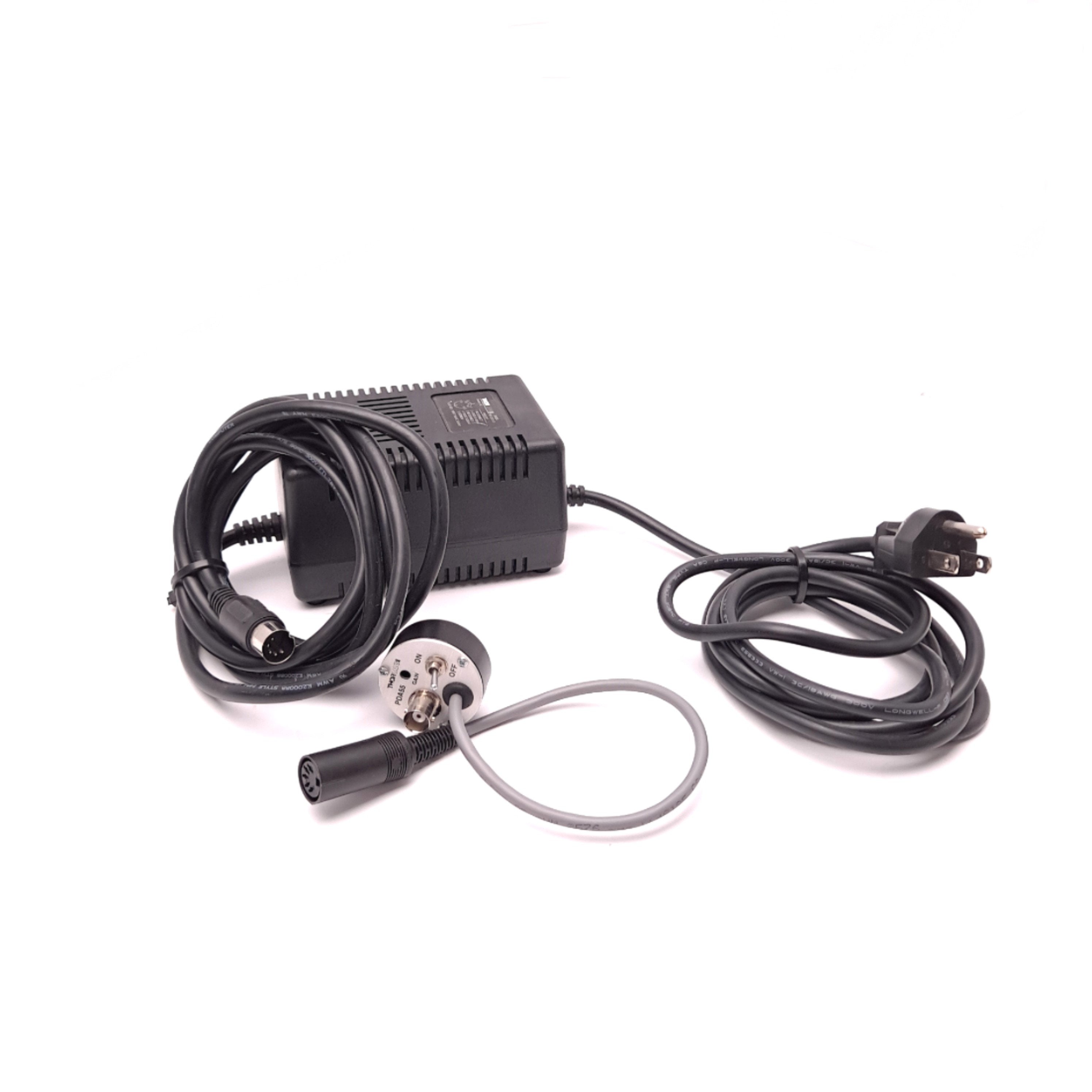 Thorlabs PDA55 Amplified Si Photodetector W/PS-12DC-US Power Supply ...