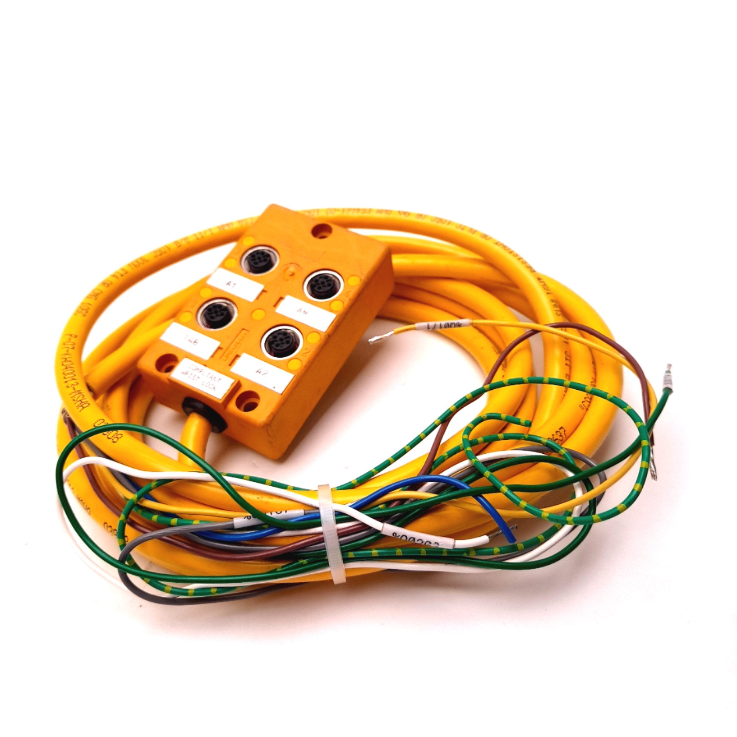 Turck VBKB-40-5 4 Port 5 Pin Junction Box 48V 4A, Female M12 Eurofast ...