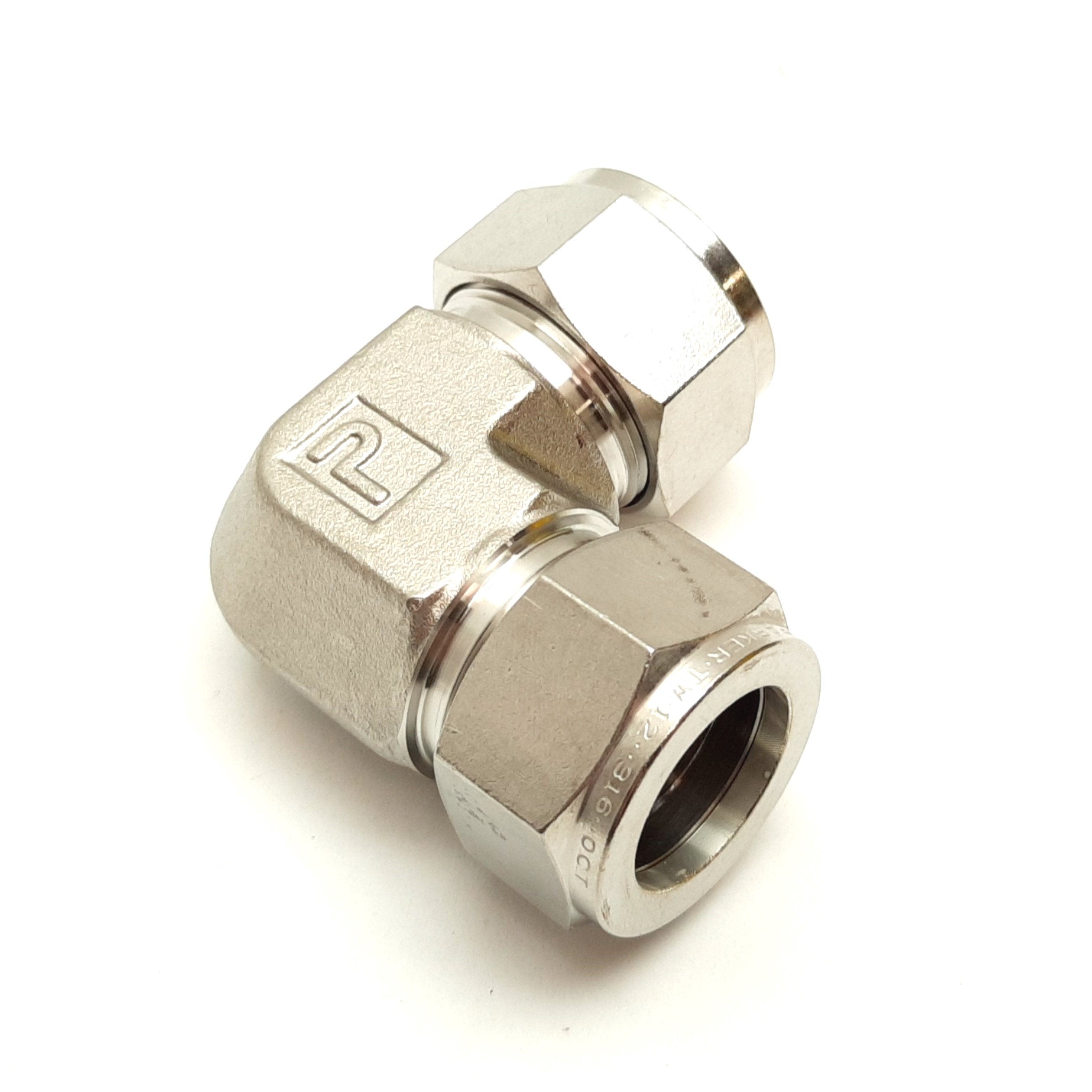 Parker Yor-Lok Elbow Fitting, 90°, 316 Stainless Steel, For 3/4" Tube – Next Day Automation