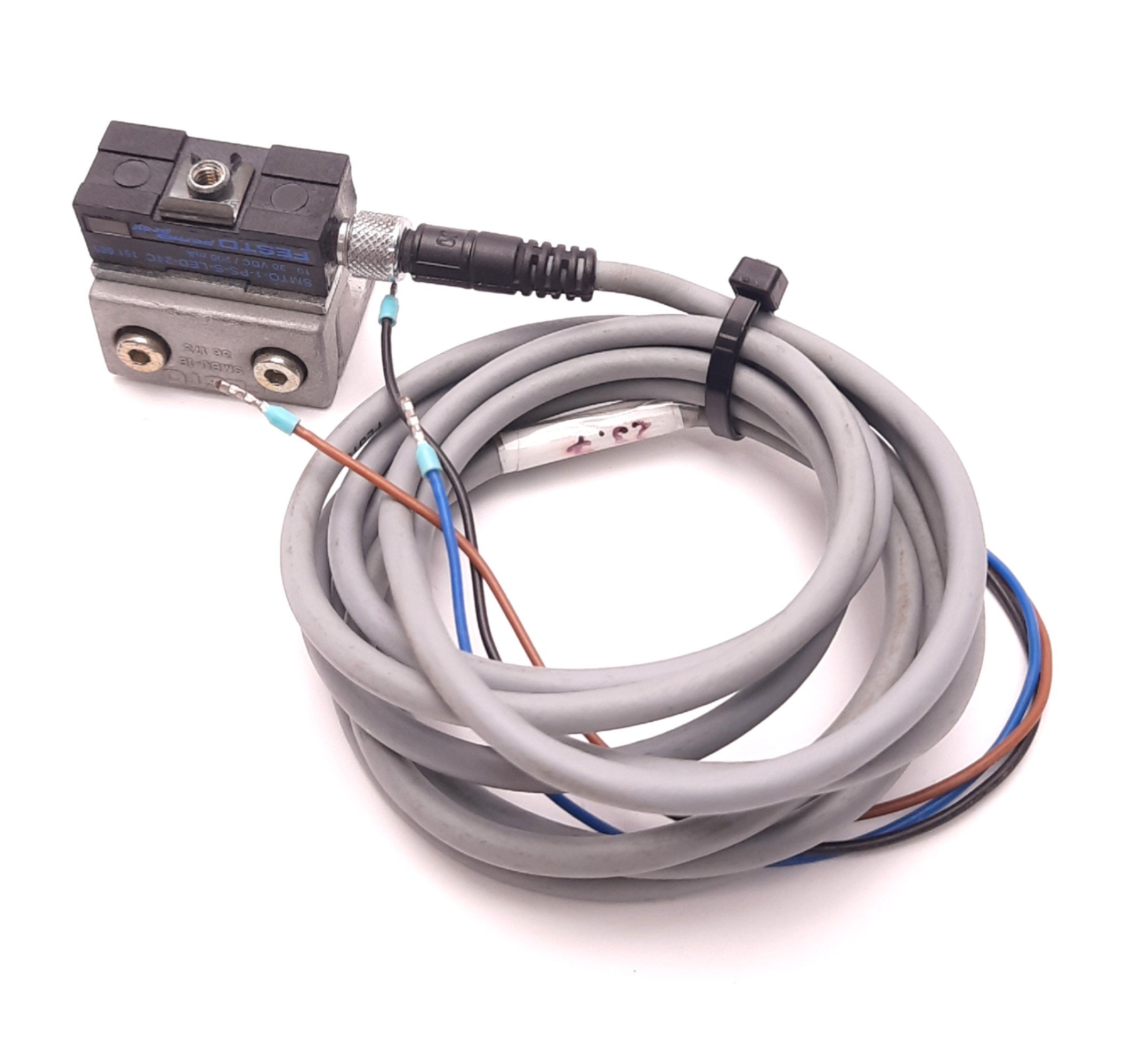 Festo SMTO-1-PS-S-LED-24C Proximity Sensor w/ SMBU-1B Mount, 10-30vDC ...