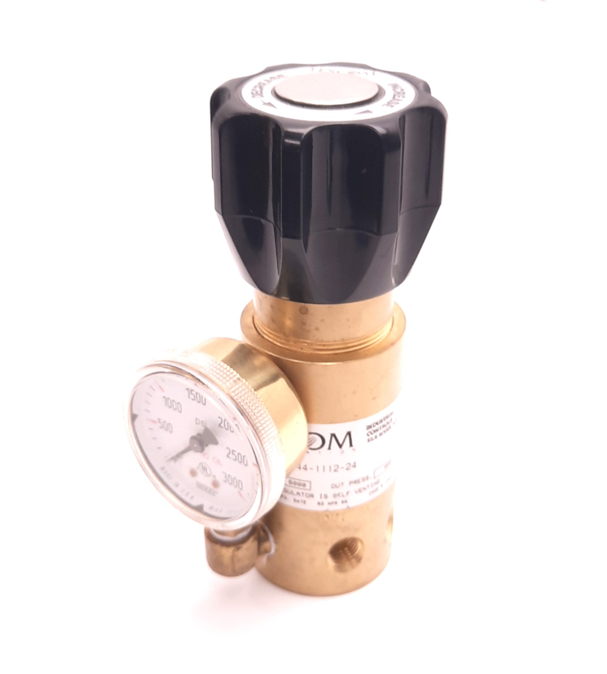 Tescom 44-1112-24 Reducing Regulator 6000 Psi In, 800 Psi Out, w/ 3000 ...