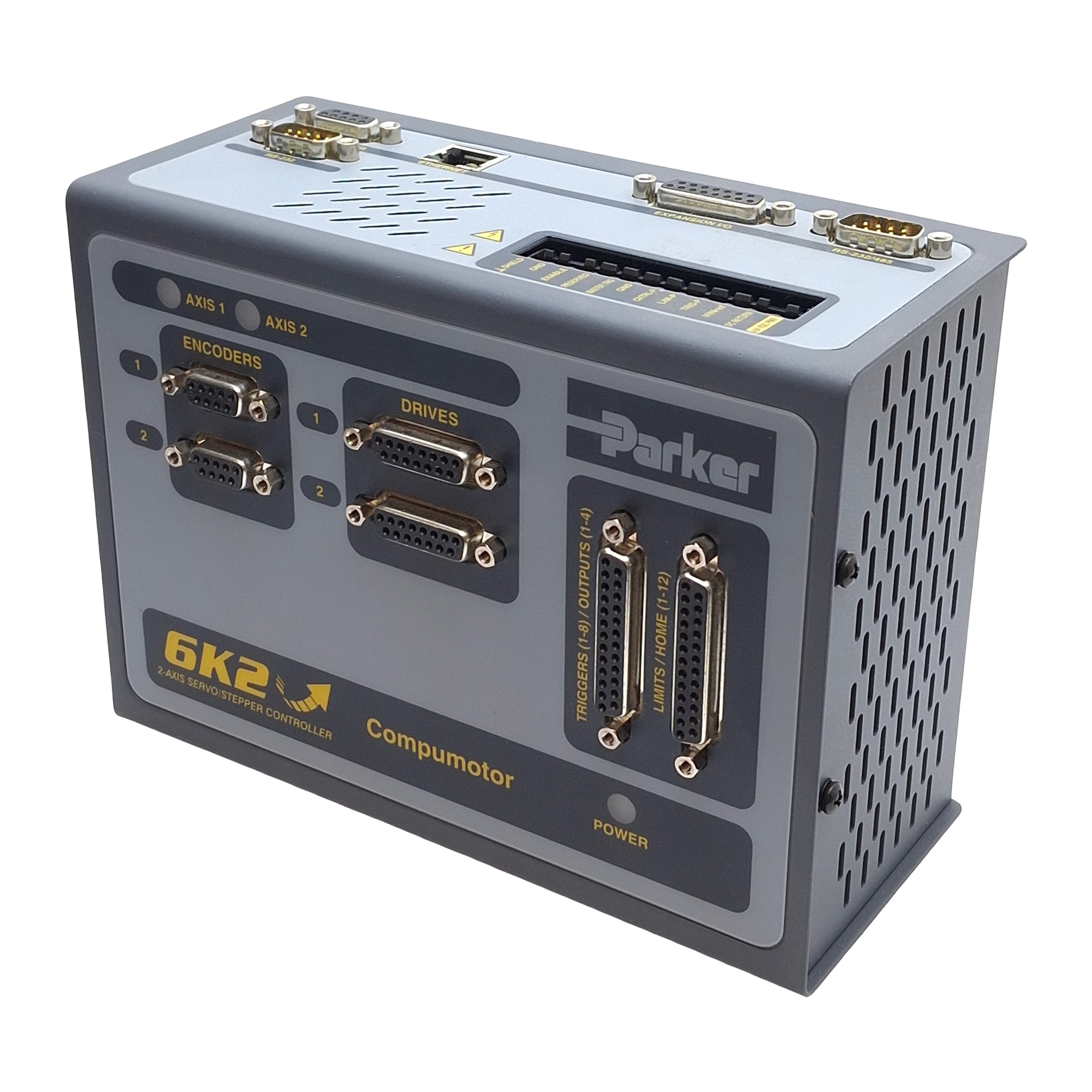 Parker 6K2 Compumotor Servo/Stepper Motion Control/Indexer 2-Axis RS-2 ...