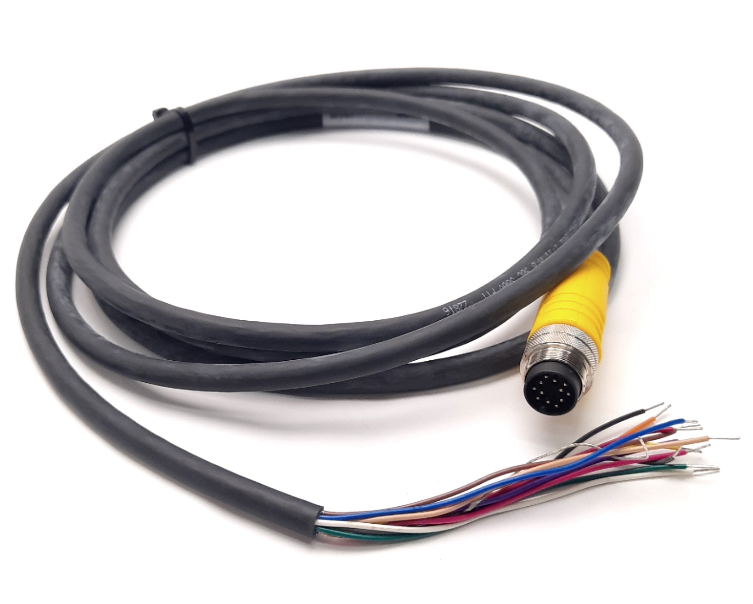 Turck BSM 12-001-3 Connector Cable M16 Versafast 12 Pin Male to Leads ...