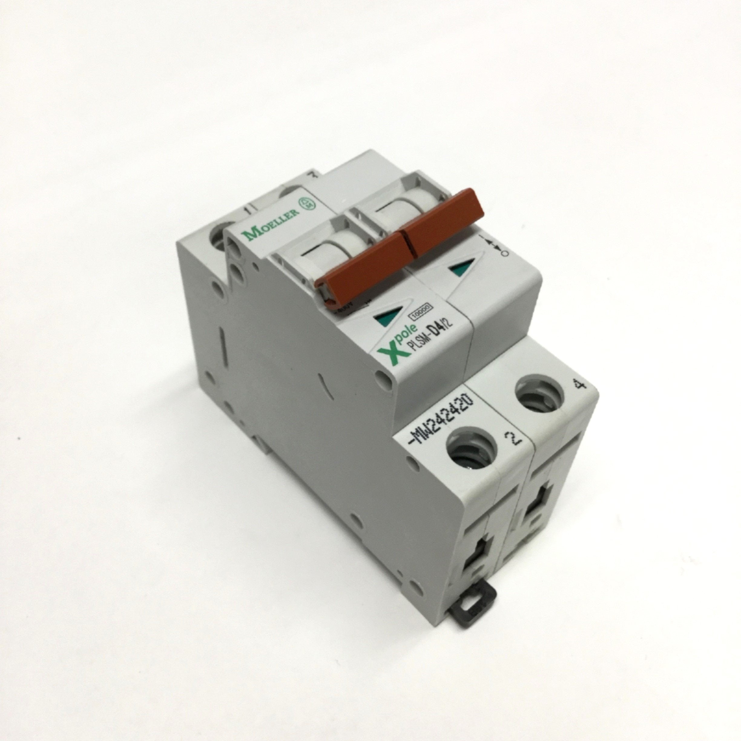 Moeller PLSM-D4/2 Xpole Mini Circuit Breaker 2-Pole, 4A, 400VAC, D-Cur – Next Day Automation