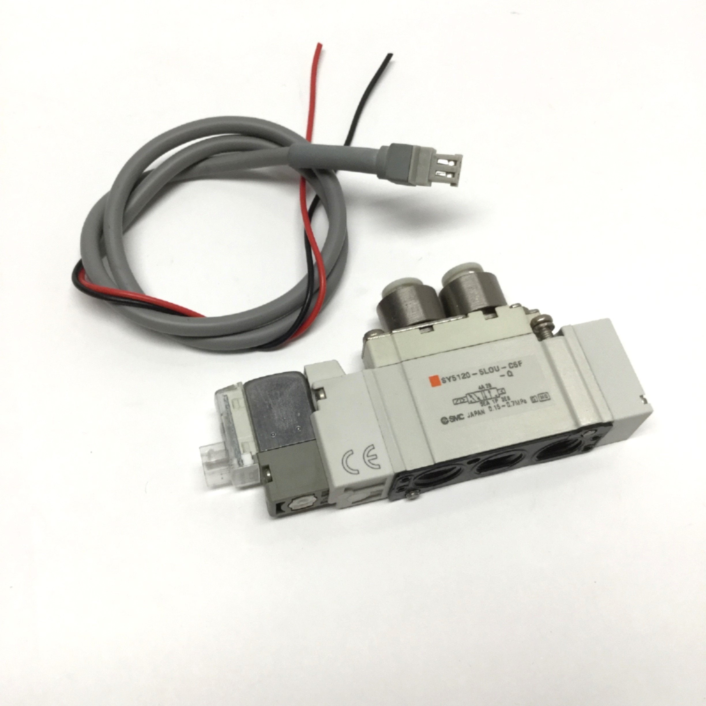 SMC SY5120-5LOU-C6F-Q Pneumatic Solenoid Valve, 5-Port 2-Position, 24V ...
