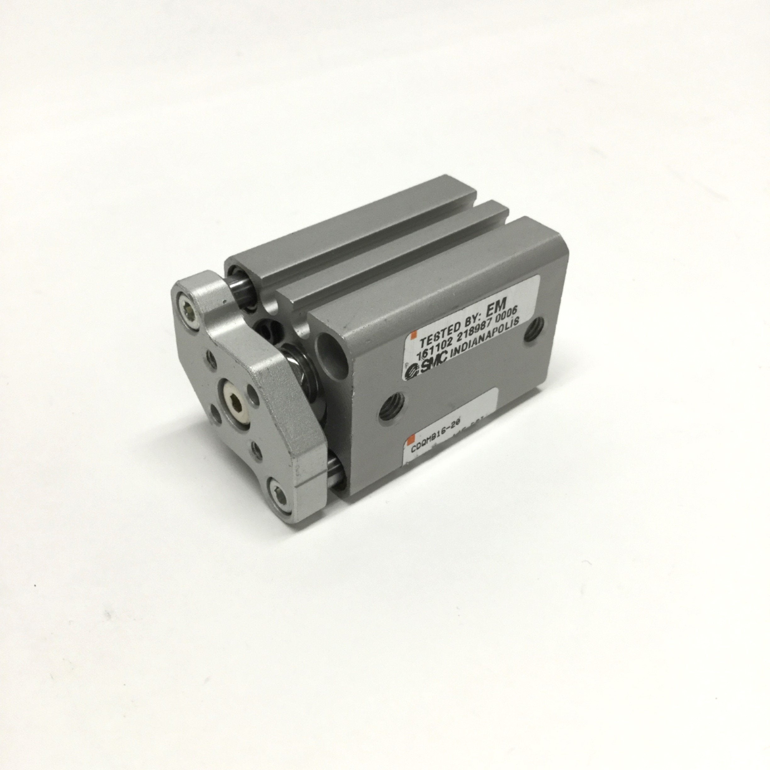SMC CDQMB16-20 Compact Guide Rod Cylinder, 16mm Bore, 20mm Stroke, M5 ...
