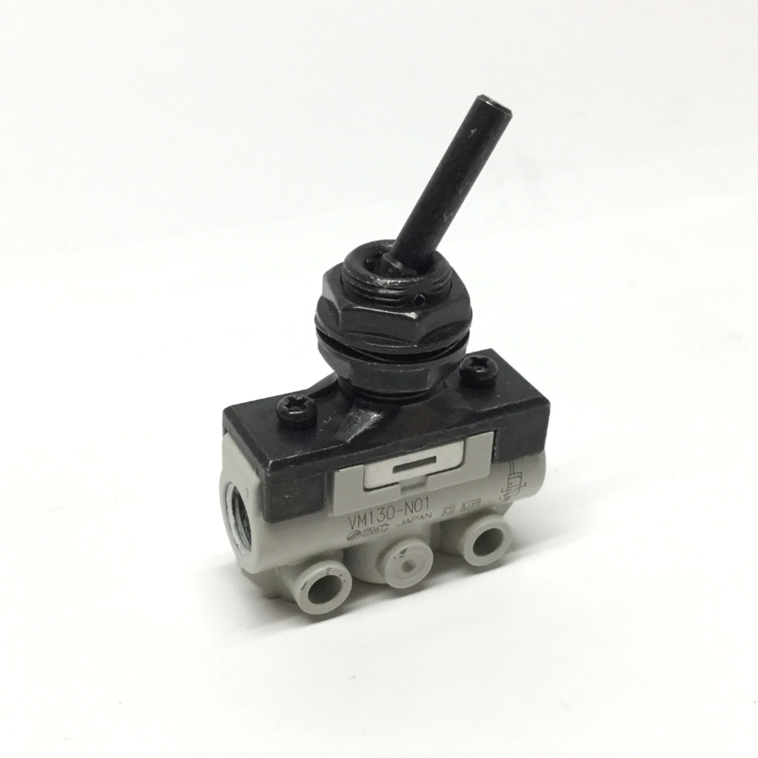 SMC VM130-N01-08 Mechanical Air Valve Toggle Switch, 3-Port Maintained ...