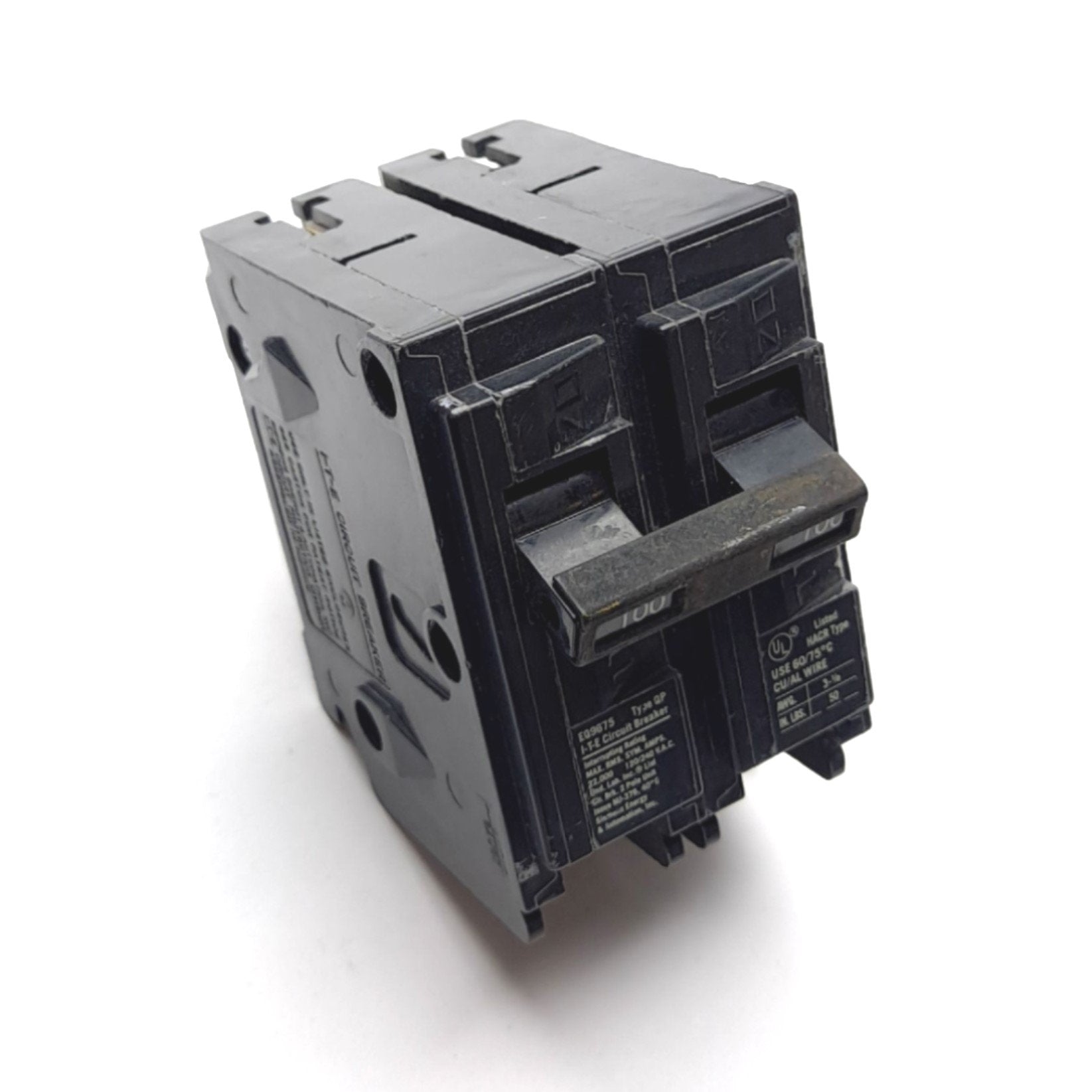 Siemens EQ9675 Type QP Circuit Breaker, 2-Pole, Rating: 100A 120-240VA ...