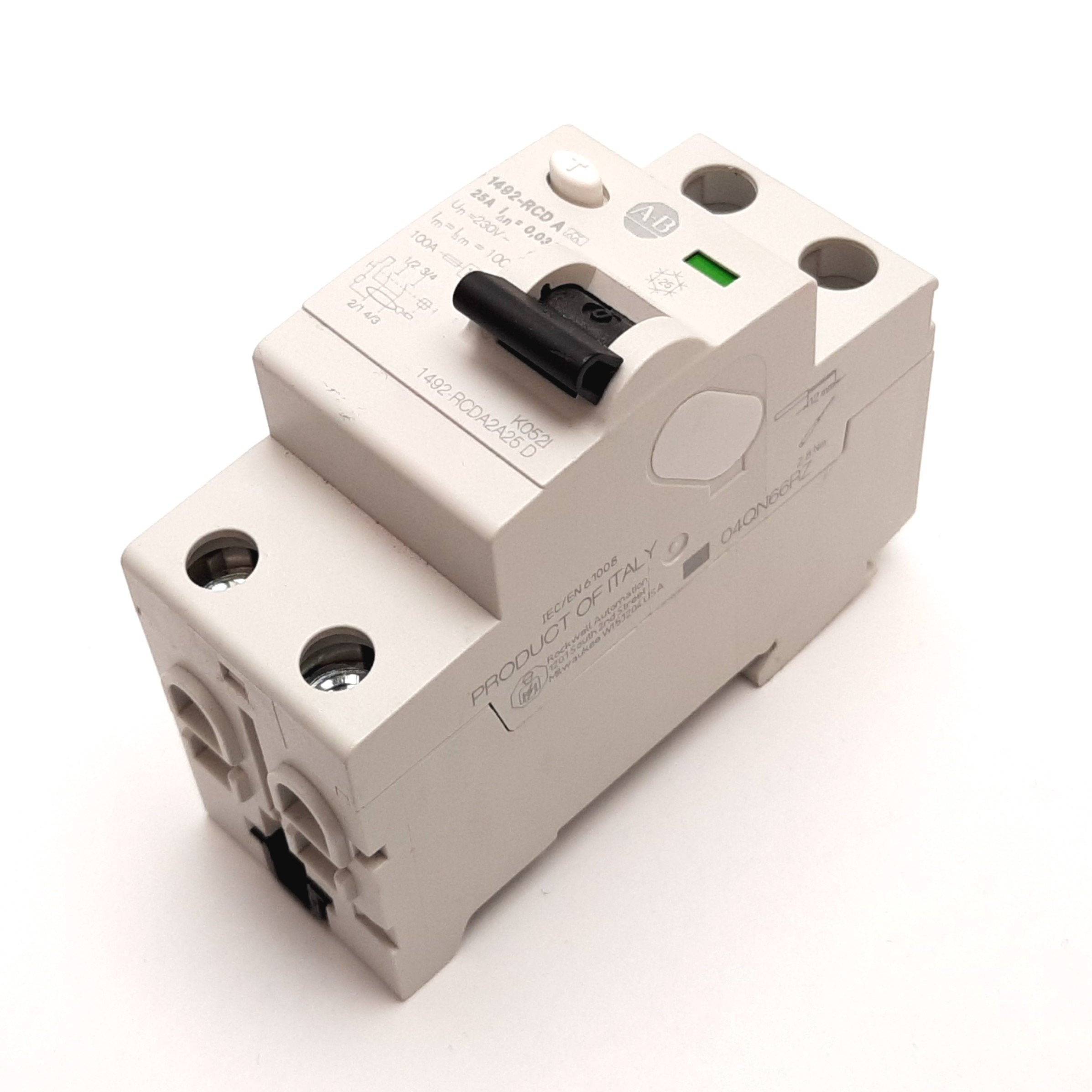Allen Bradley 1492-RCDA2A25D Residual Current Circuit Breaker, 2-Pole ...