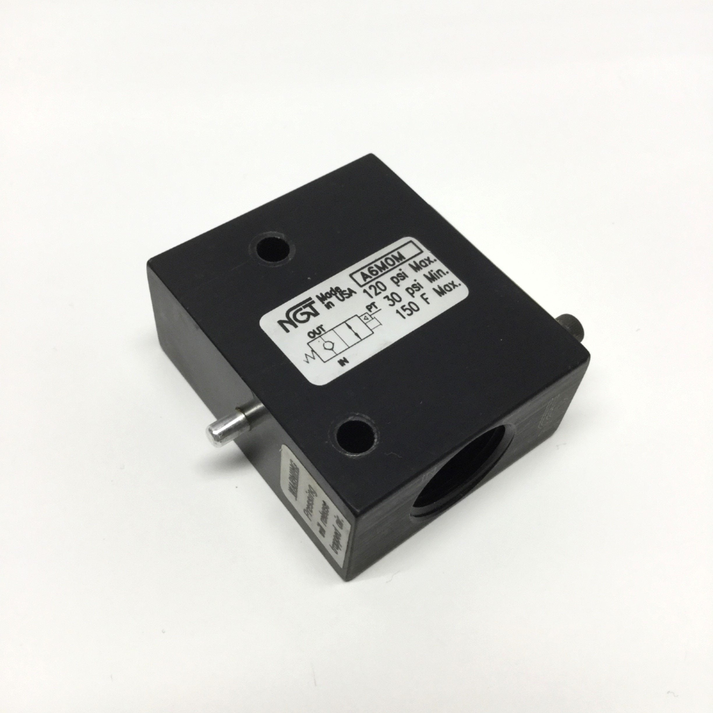 NGT A6M0M Pilot-Operated Locking Valve 3/8" NPT, Manual Release, 120ps ...