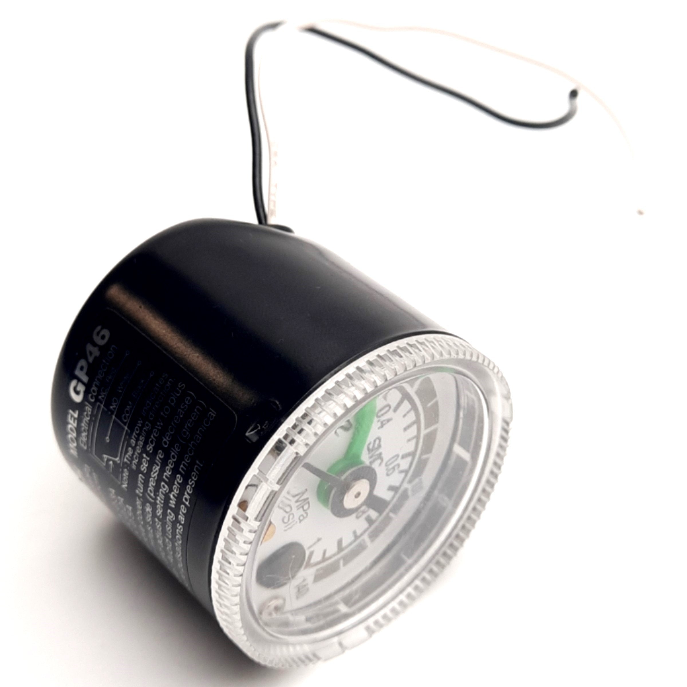 SMC GP46 Pressure Gauge With Switch, 0 to 1.0 MPa 1/8 NPT Thread Limit ...