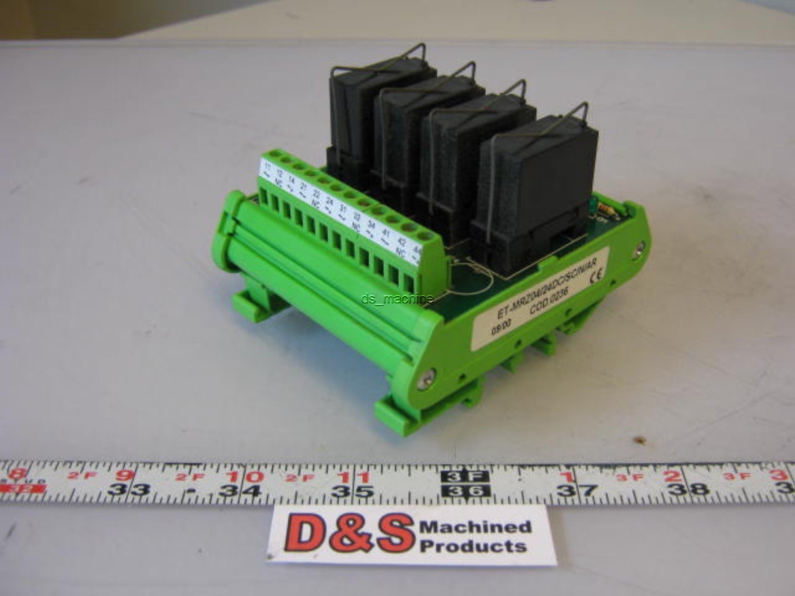 EuroTek ET-MRZ04/24DC/SC/N/AR 4 Relay Socket Breakout Board 24VDC Cont ...