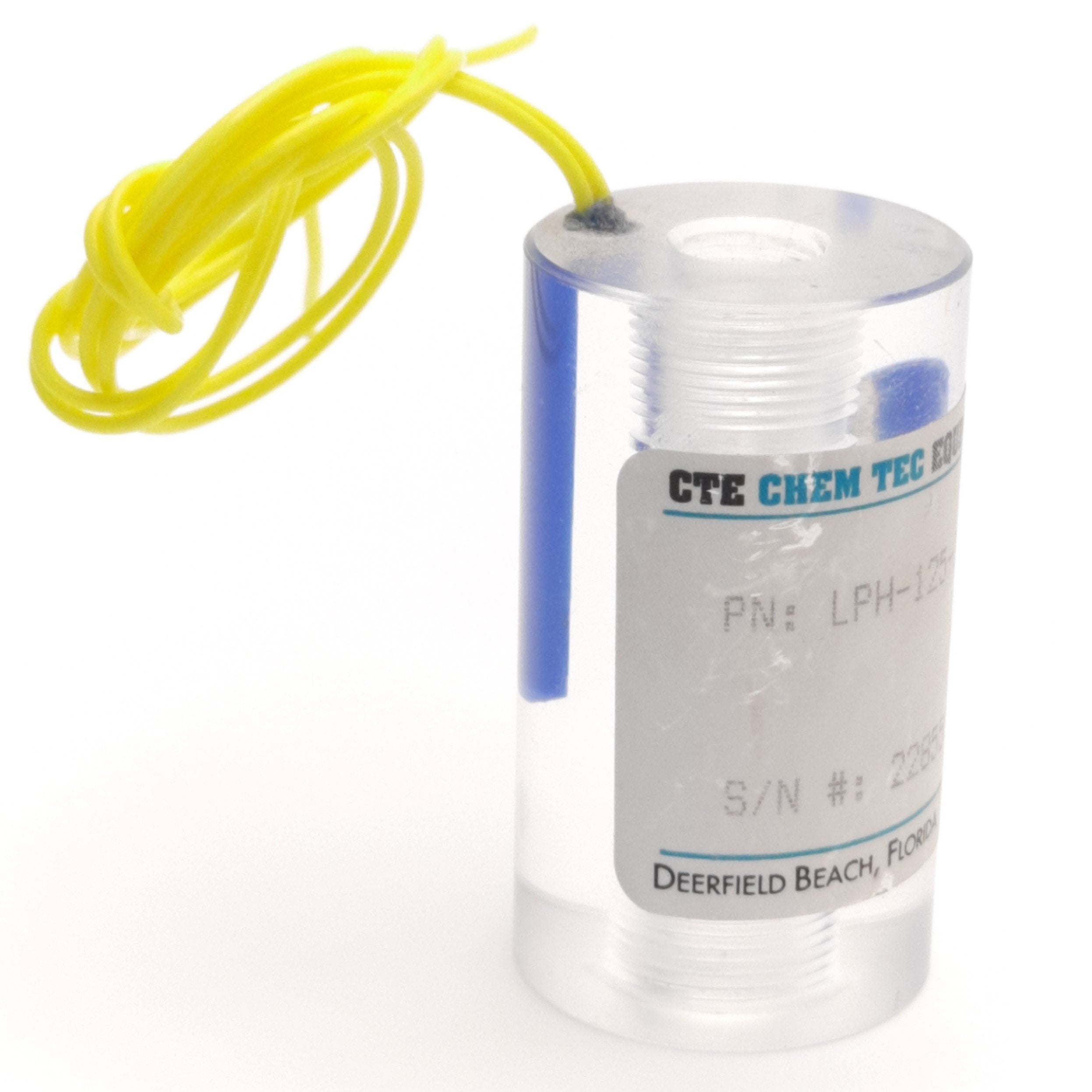 ChemTec LPH-125-2A Flow Monitor 1/8" NPT, 560 SCC/M Air, 100 Psi, N.O ...